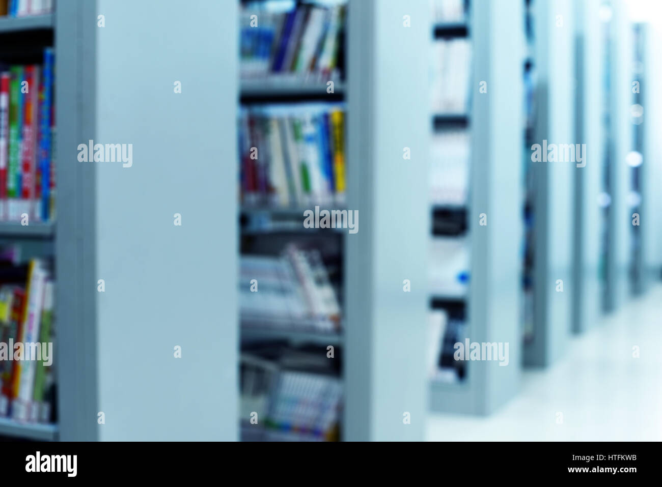 Blured books in public library. Blured effect. Background Stock Photo ...