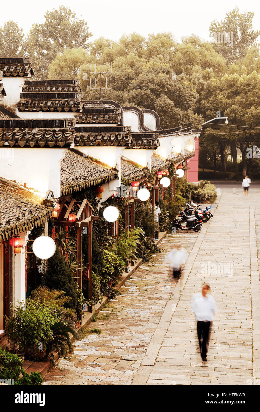 Street has ethnic characteristics, Xitang, Zhejiang, China Stock Photo ...
