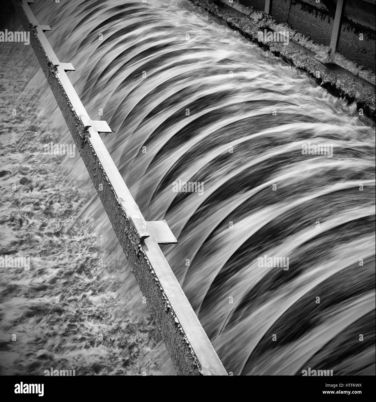 Wastewater sewage treatment plant water Black and White Stock Photos ...