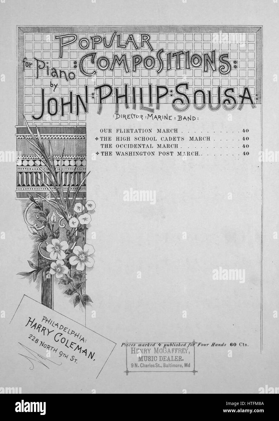 Sheet music cover image of the song 'Popular Compositions for Piano by ...