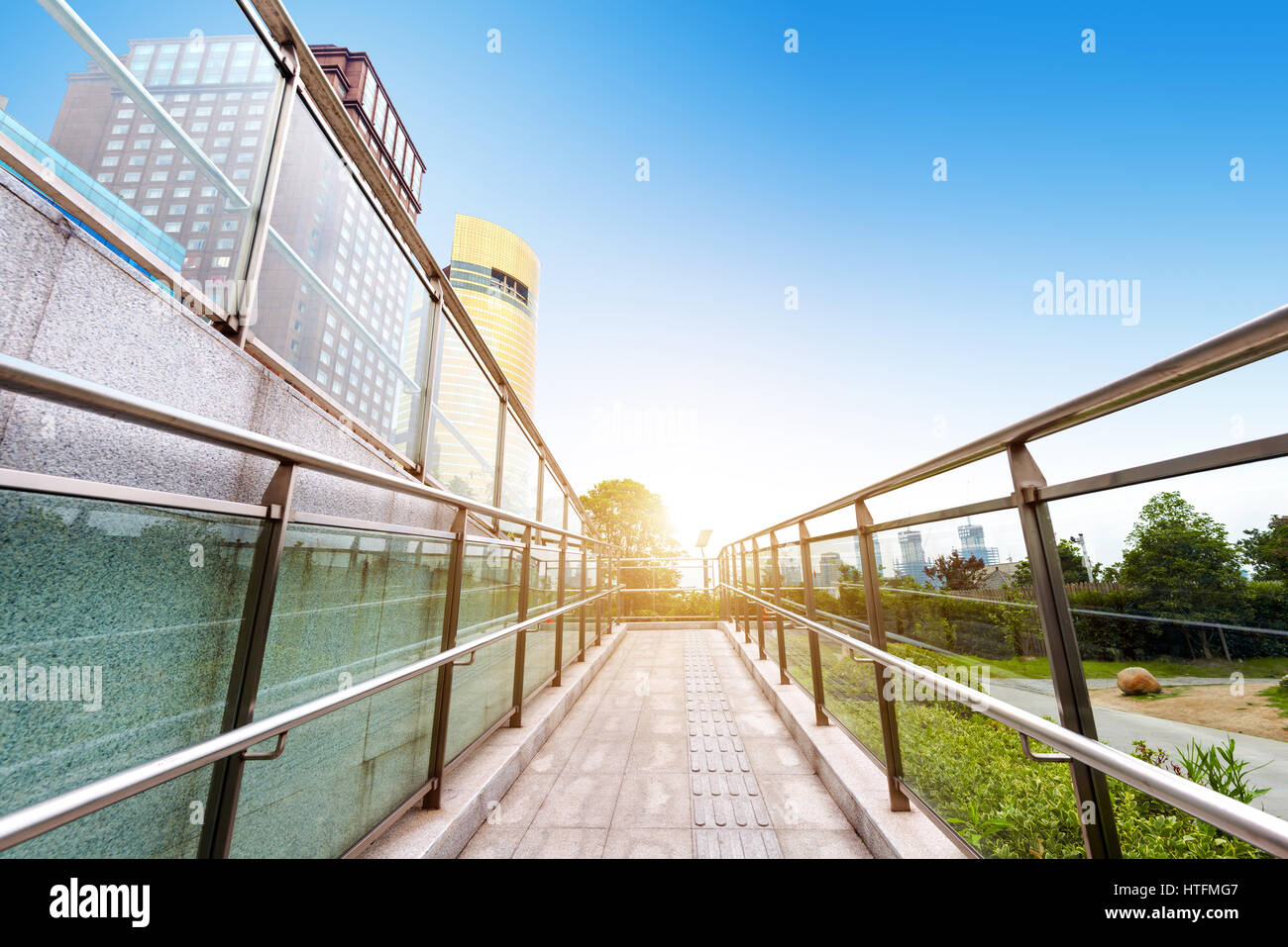 Accessible path of China Shanghai streets Stock Photo - Alamy