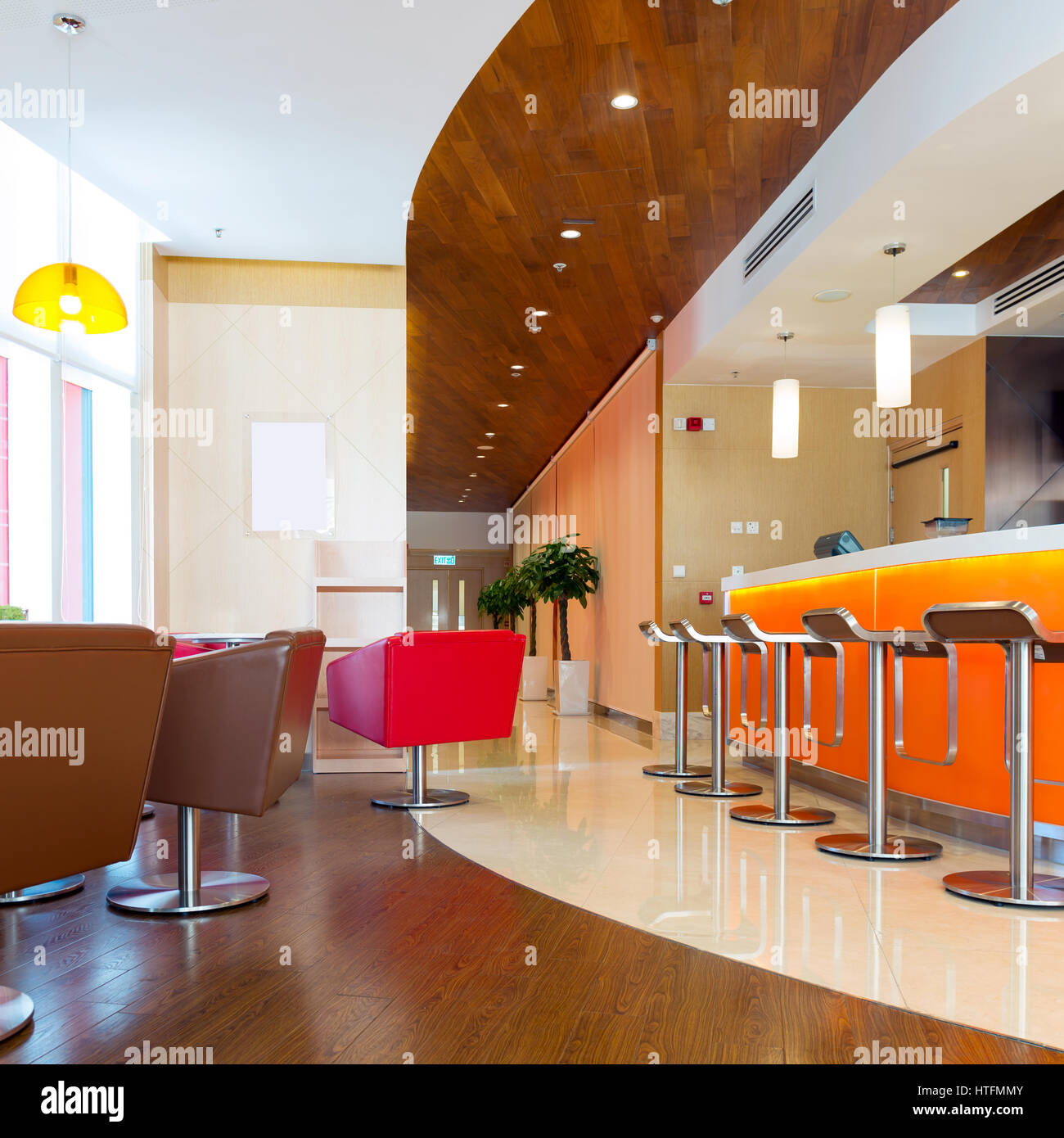 Clean and tidy hotel lobby Stock Photo - Alamy