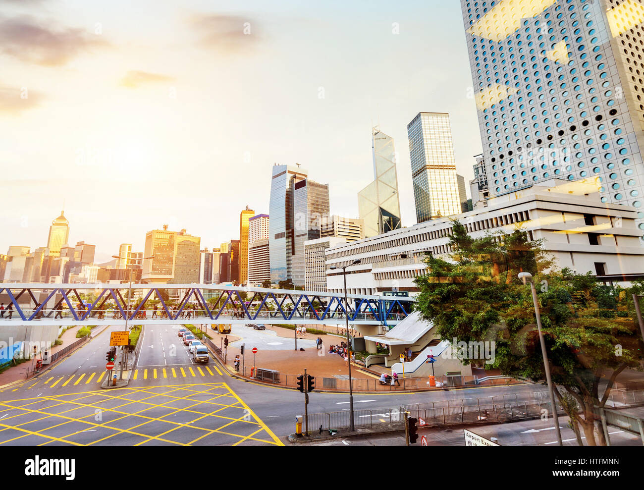Modern city streets, Hong Kong, China Stock Photo - Alamy
