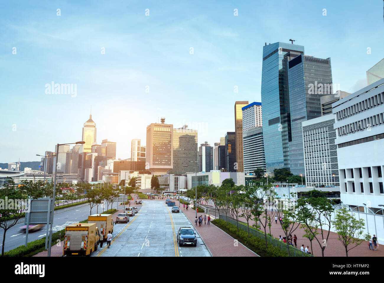 Modern city streets, Hong Kong, China Stock Photo - Alamy
