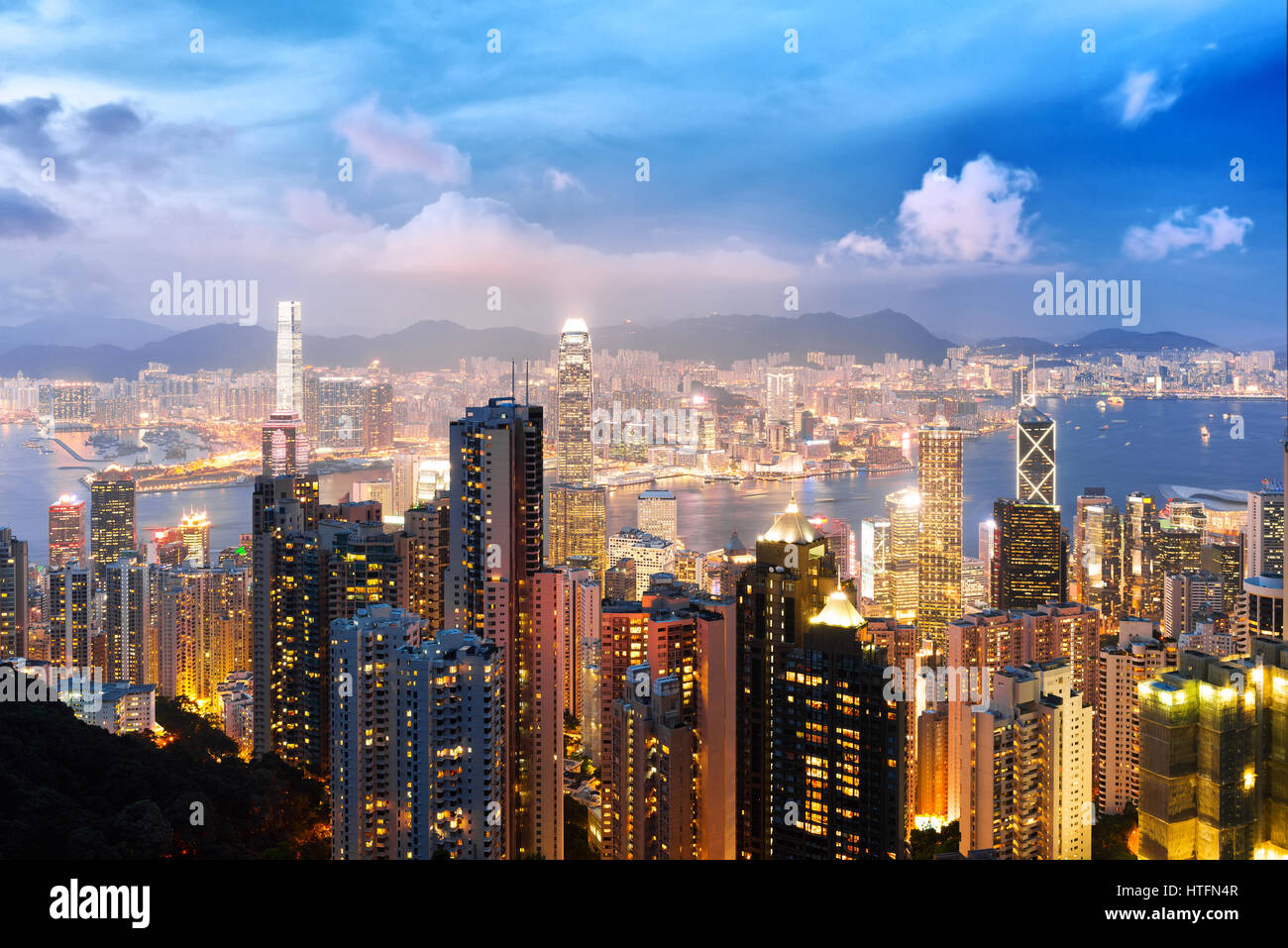 Aerial view hong kongs hi-res stock photography and images - Alamy