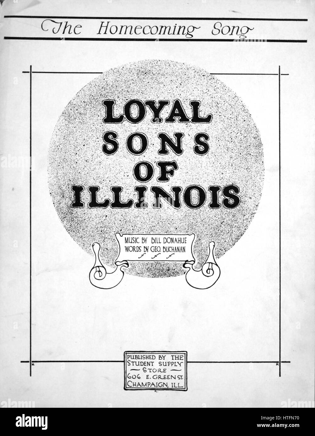 Sheet music cover image of the song 'The Homecoming Song Loyal Sons of ...