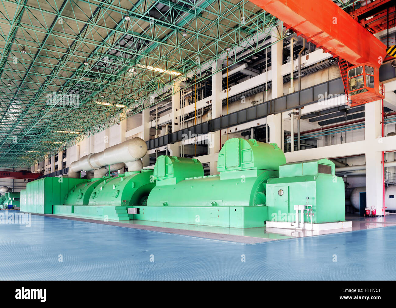 Thermal power plants, large-scale thermal power machine, empty shop ...