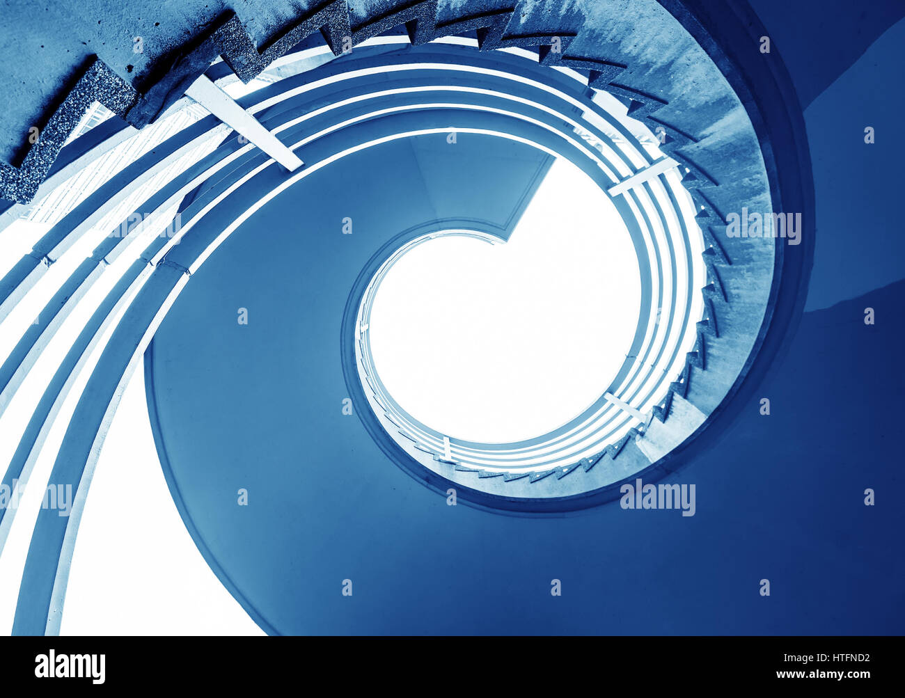 Rotation of the outdoor staircase Stock Photo - Alamy