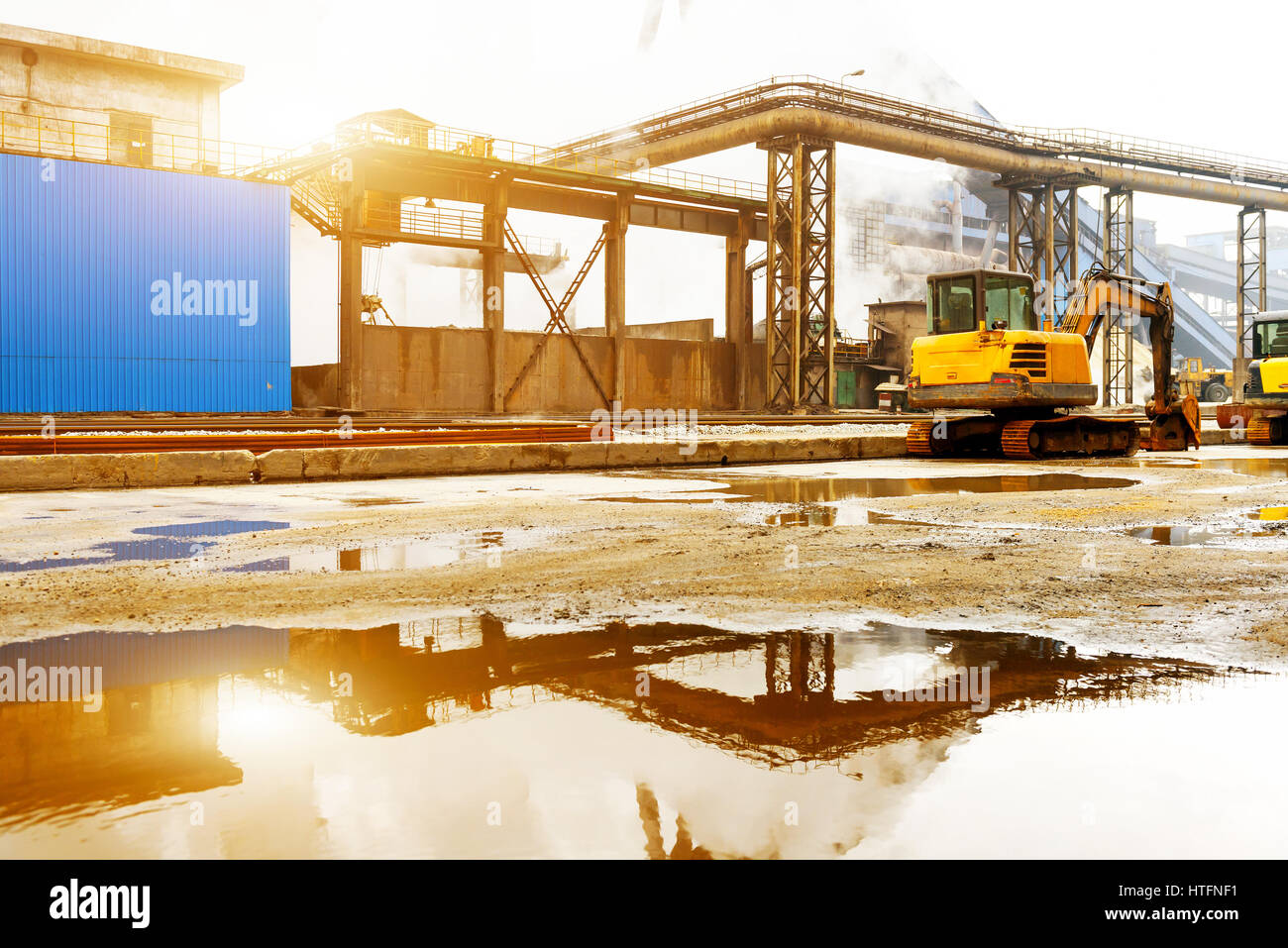 Iron and steel industry landscape, Shanghai, China Stock Photo - Alamy