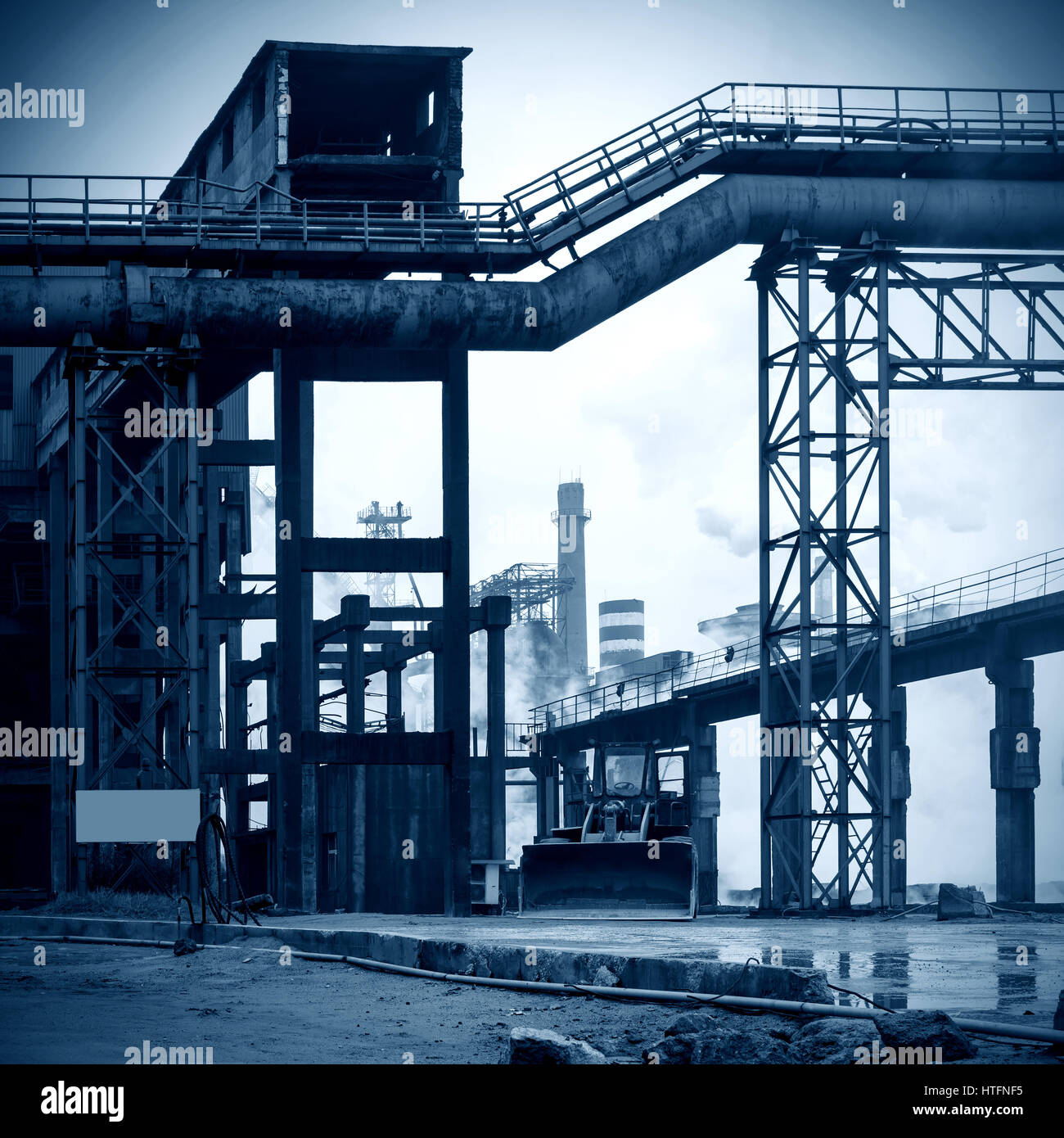 Iron and steel industry landscape, Shanghai, China Stock Photo - Alamy