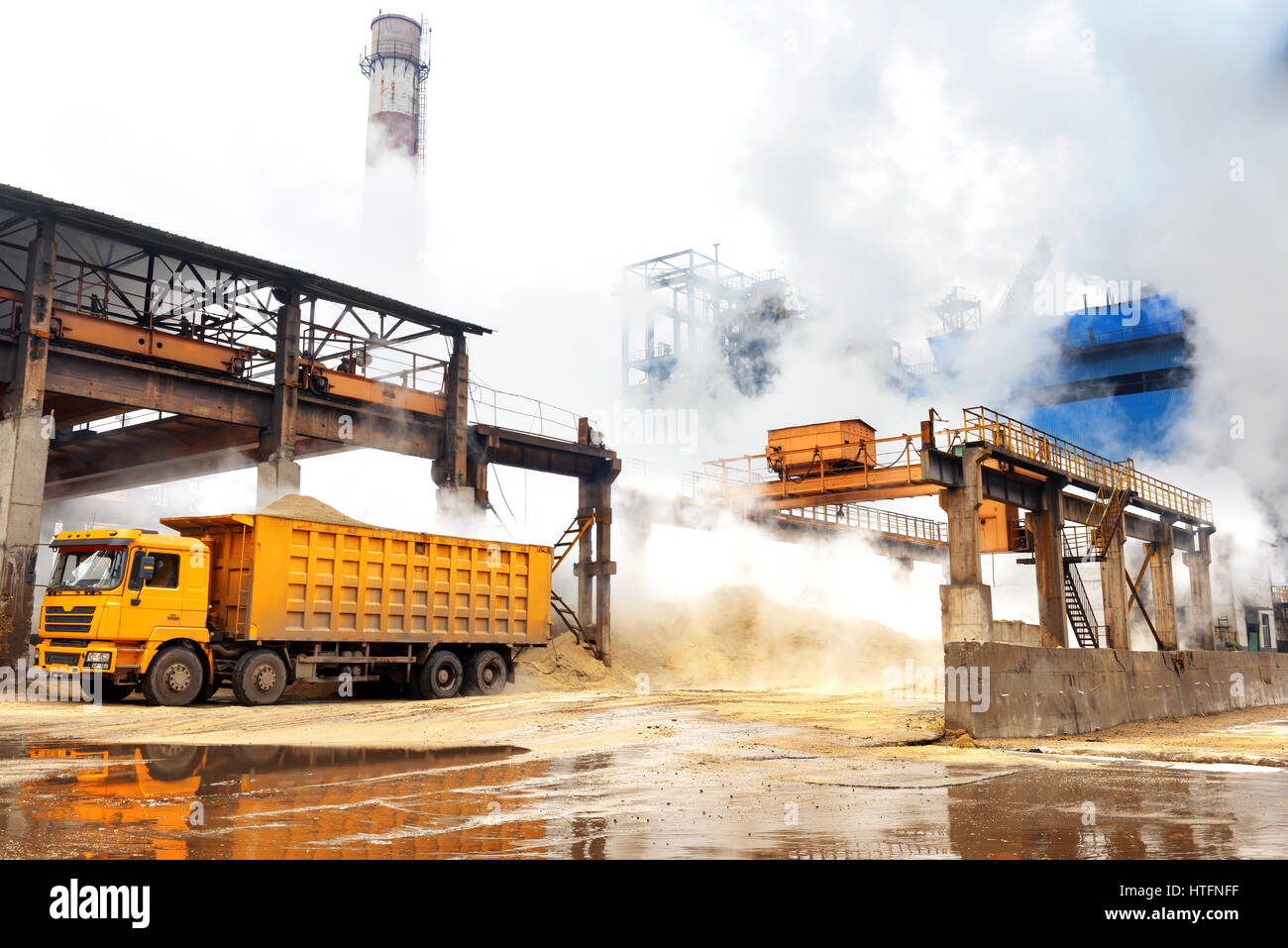 Iron and steel industry landscape, Shanghai, China Stock Photo - Alamy