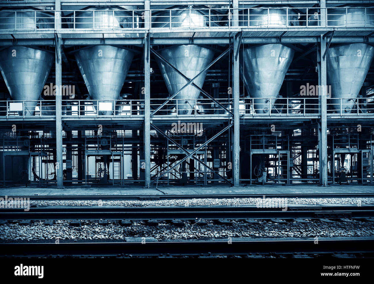 Iron and steel industry landscape, Shanghai, China Stock Photo - Alamy