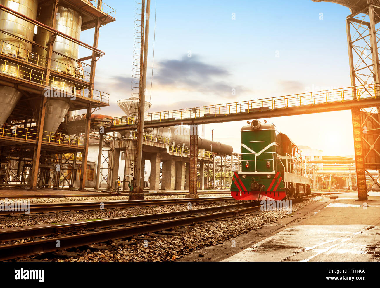 Iron and steel industry landscape, Shanghai, China Stock Photo - Alamy