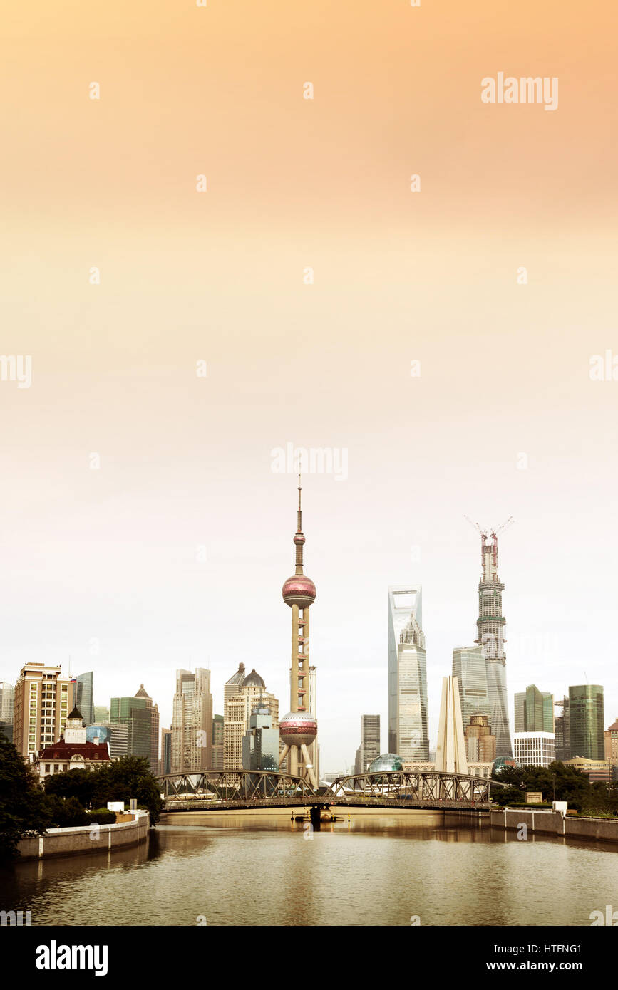 modern city skyline ,shanghai pudong, China Stock Photo - Alamy