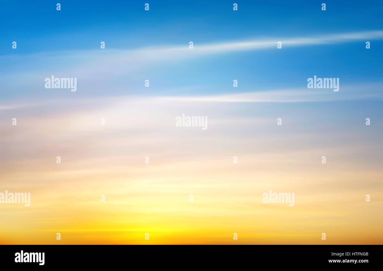 Sunset / sunrise with clouds, light rays and other atmospheric effect ...