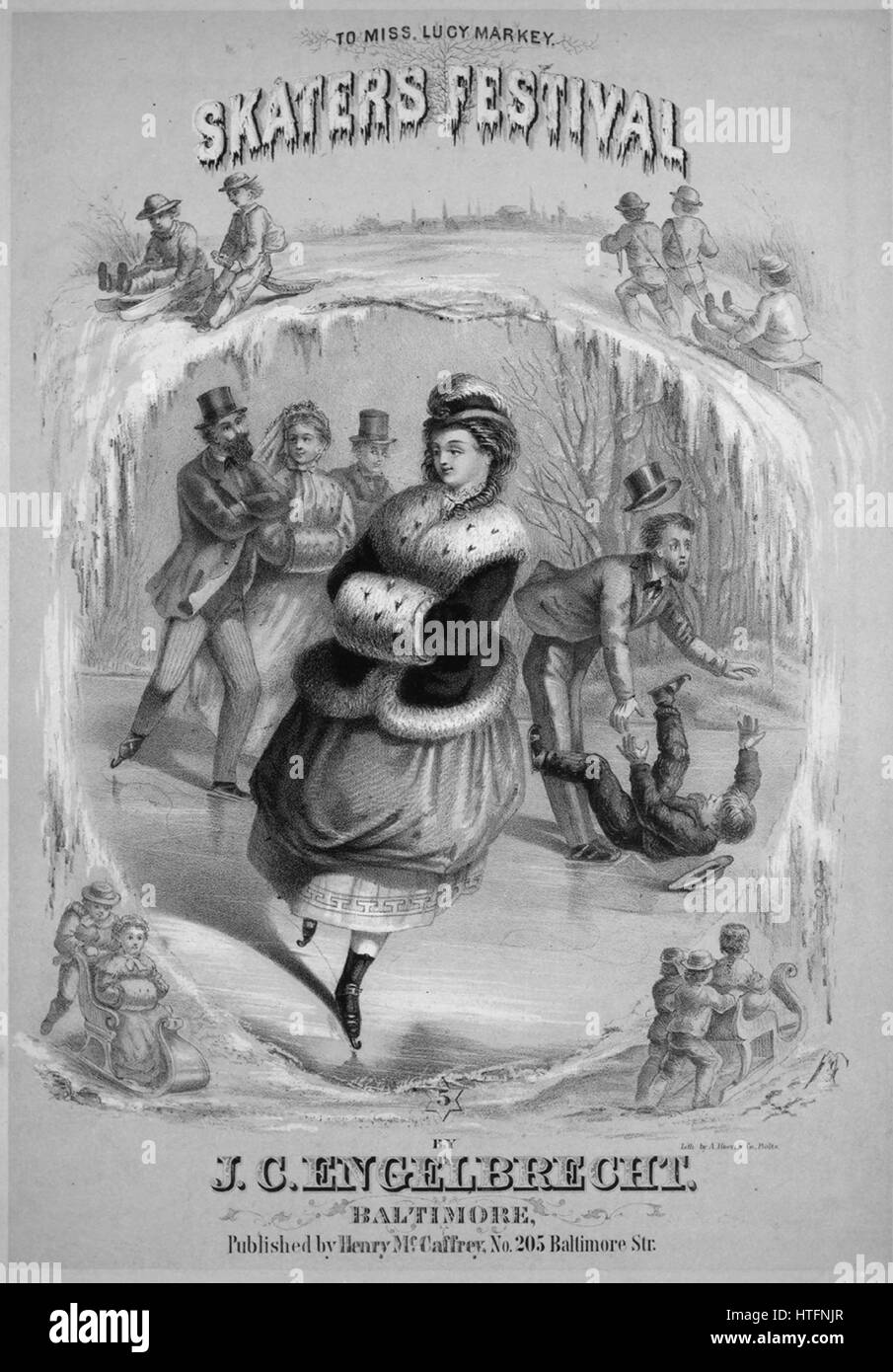 Sheet music cover image of the song 'Skaters Festival', with original ...