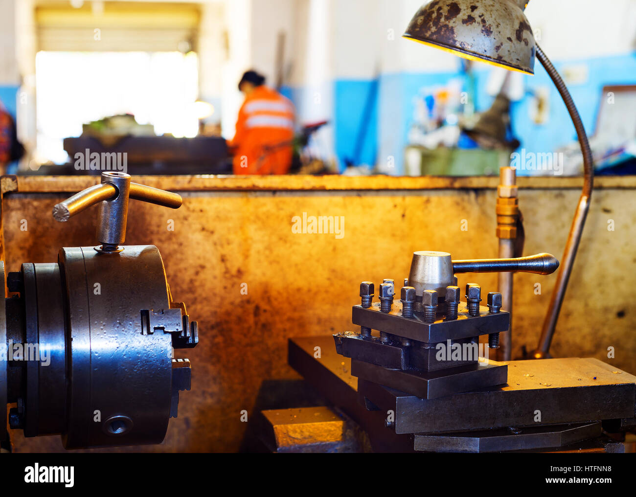Small factories, workers are busy Stock Photo - Alamy
