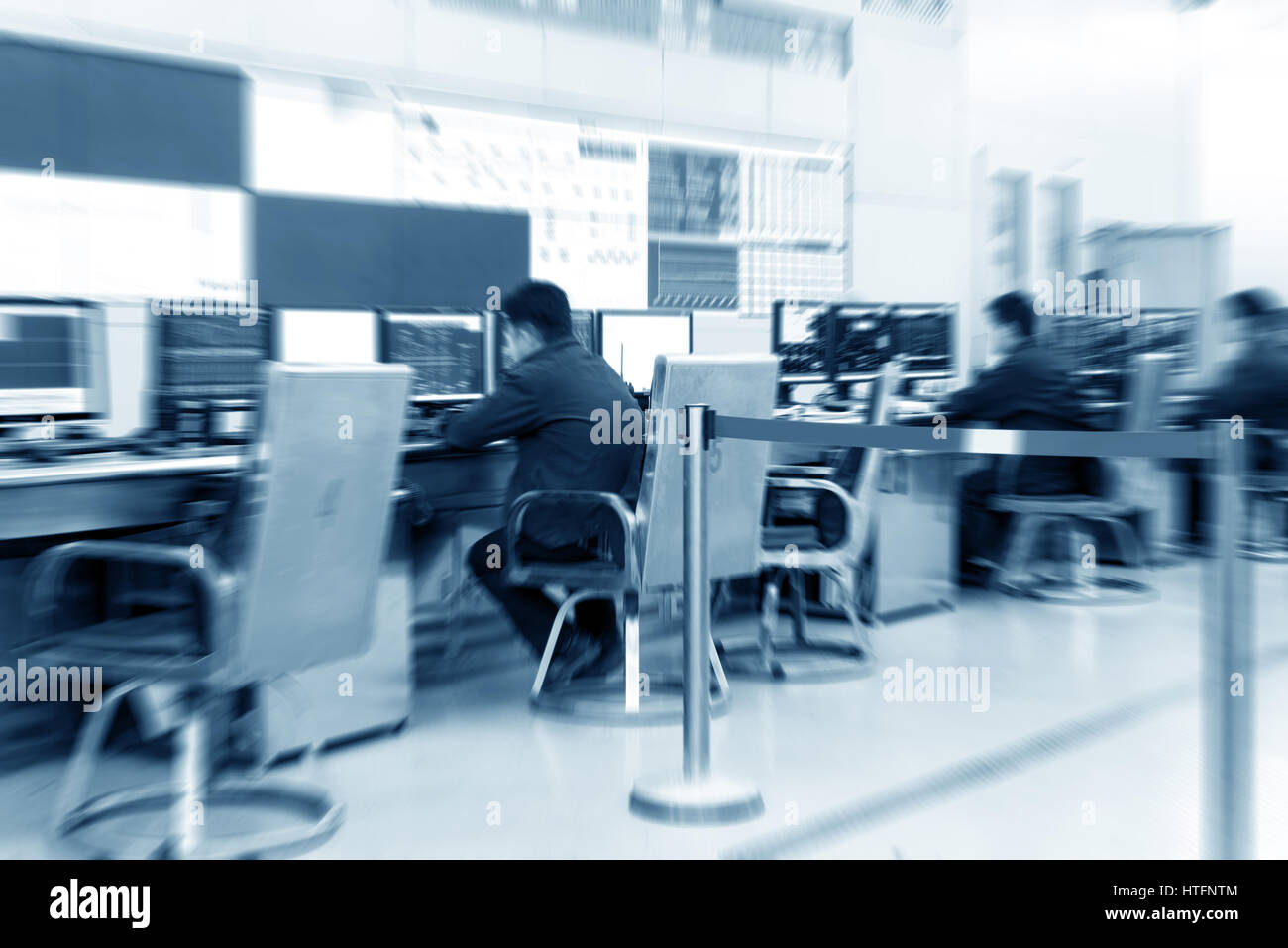 Modern plant control room and computer monitors Stock Photo - Alamy