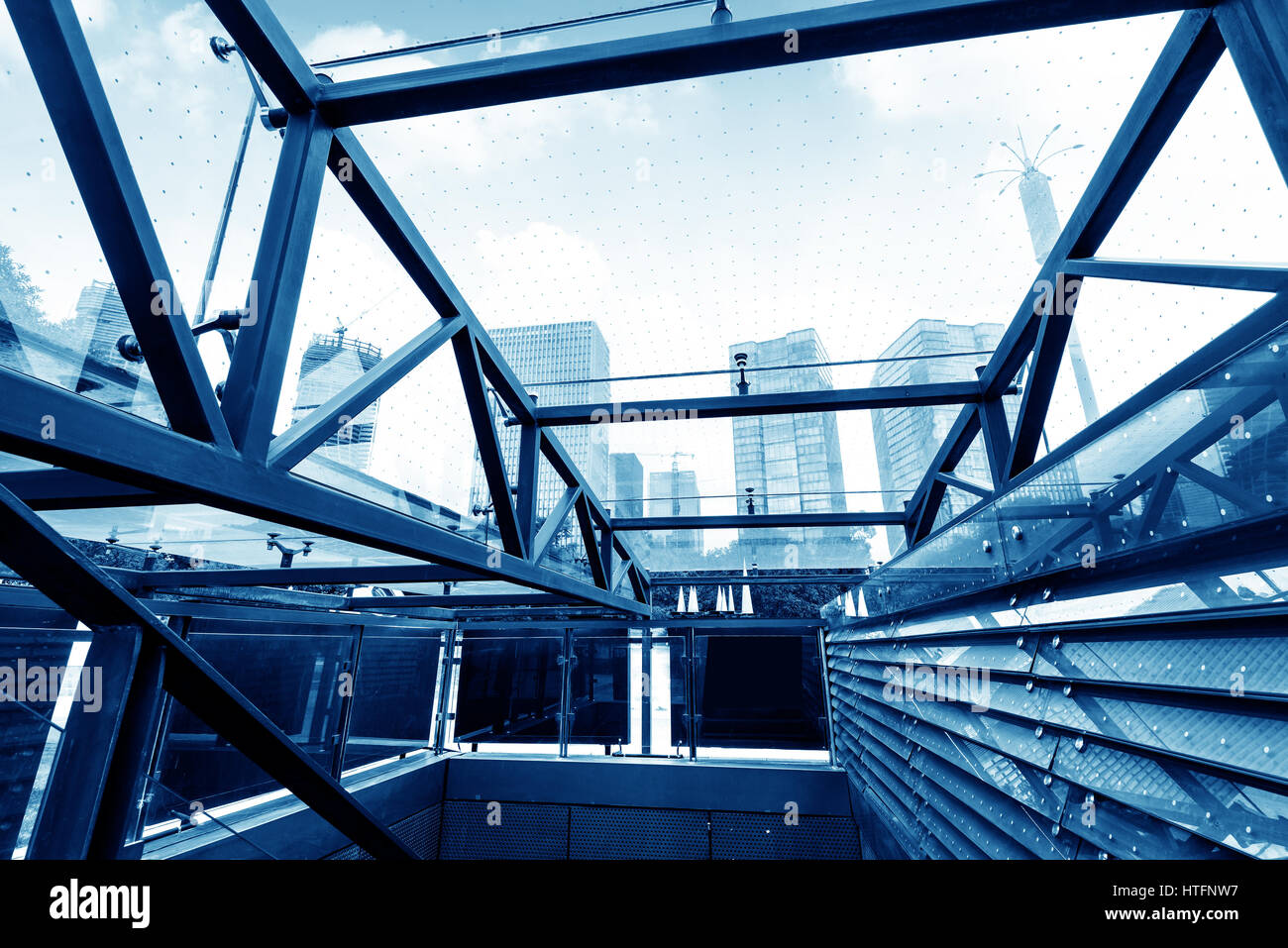 Modern building glass roof in Hangzhou, China Stock Photo - Alamy