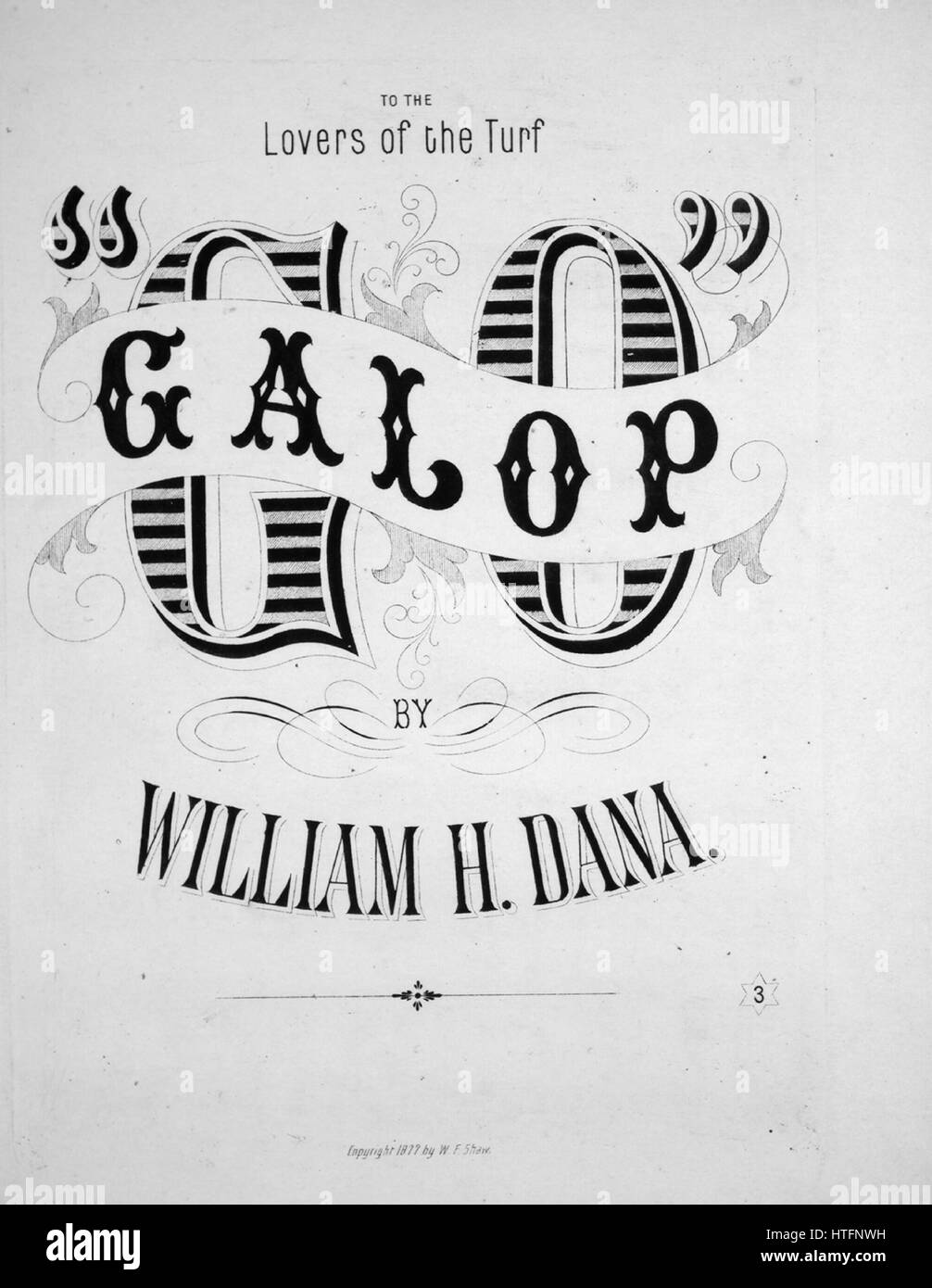 Sheet music cover image of the song ''Go' Galop', with original ...