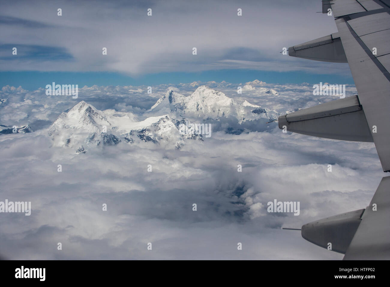 Chomolungma aerial hi-res stock photography and images - Alamy