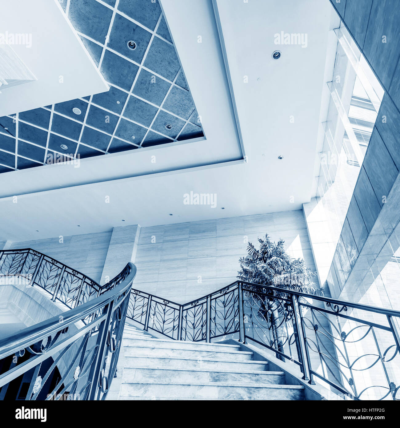 stairs in the modern house,Deluxe Clean Stock Photo - Alamy