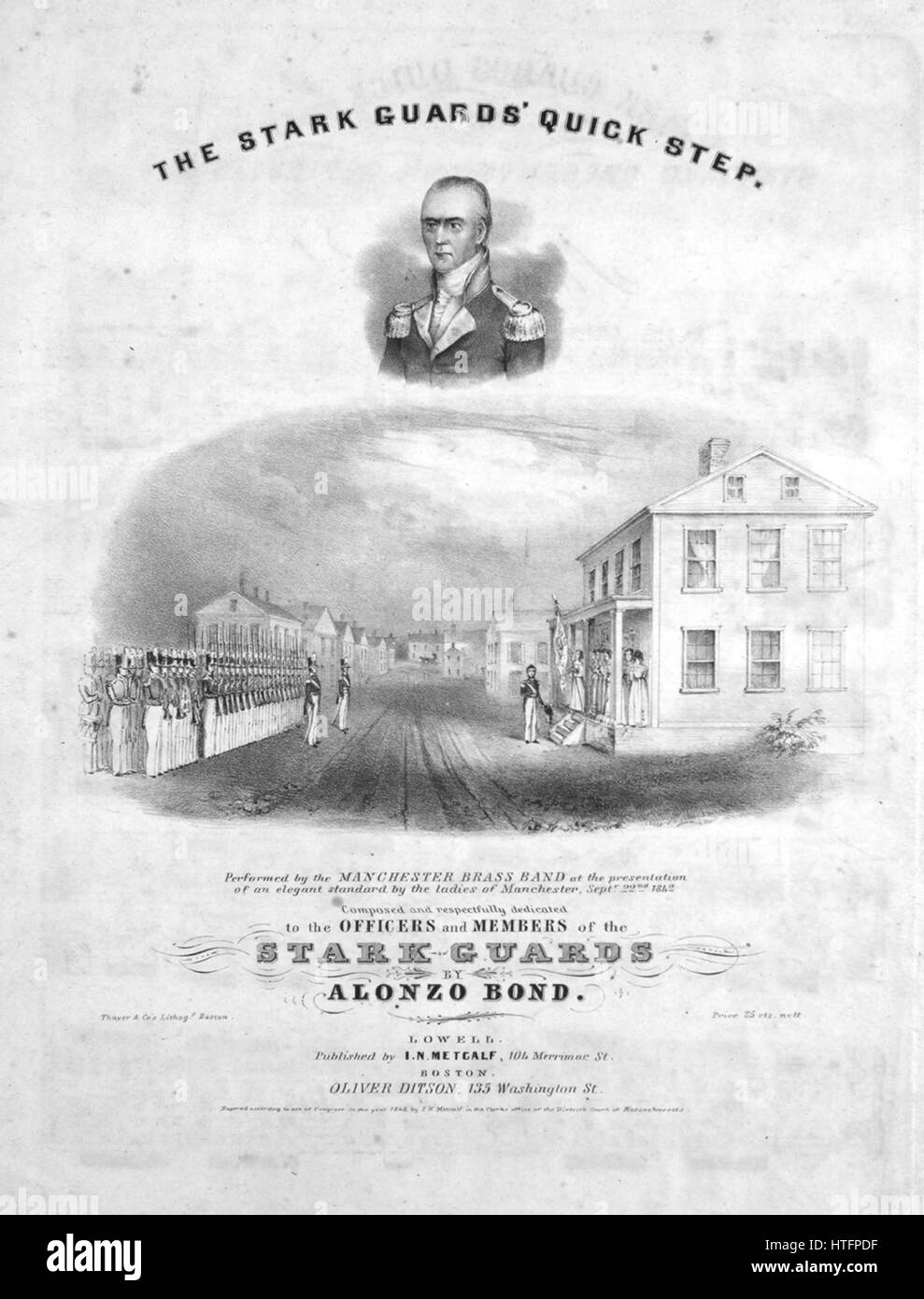 Sheet music cover image of the song 'The Stark Guards' Quick Step ...