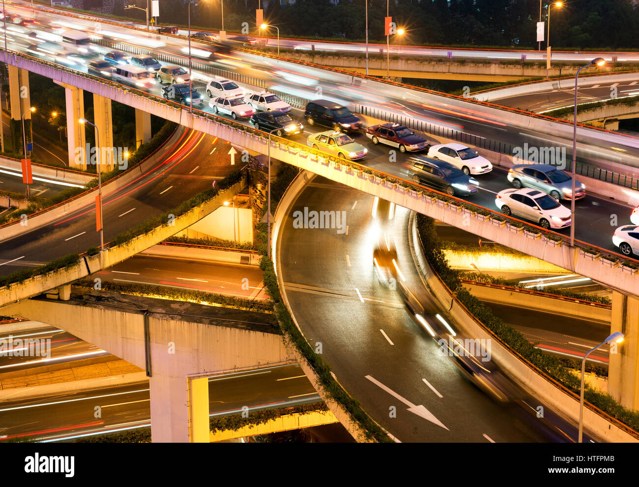 Traffic congestion shanghai china hi-res stock photography and images ...