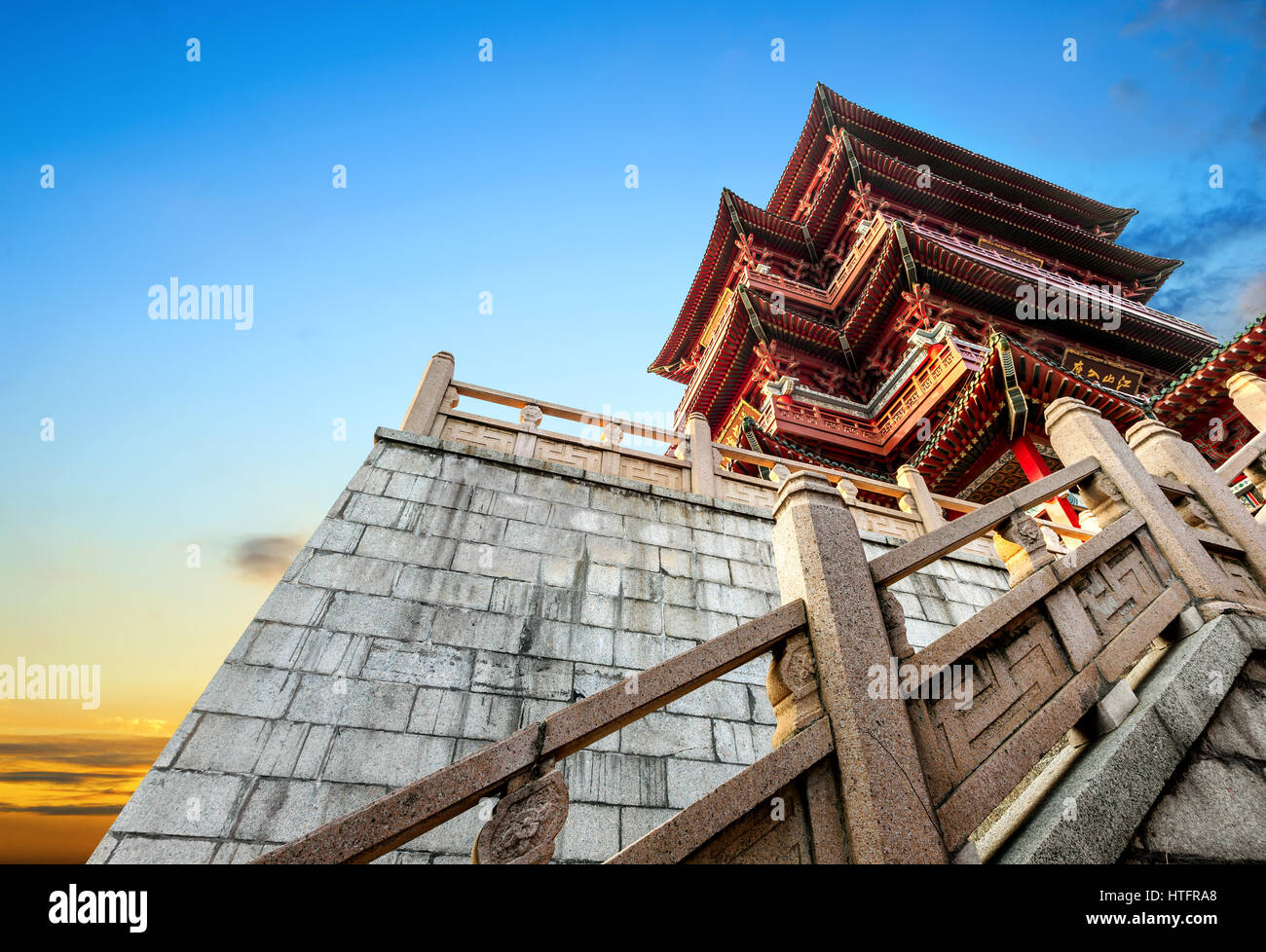 Beijing's Chinese ancient architecture, ancient religious sites Stock ...