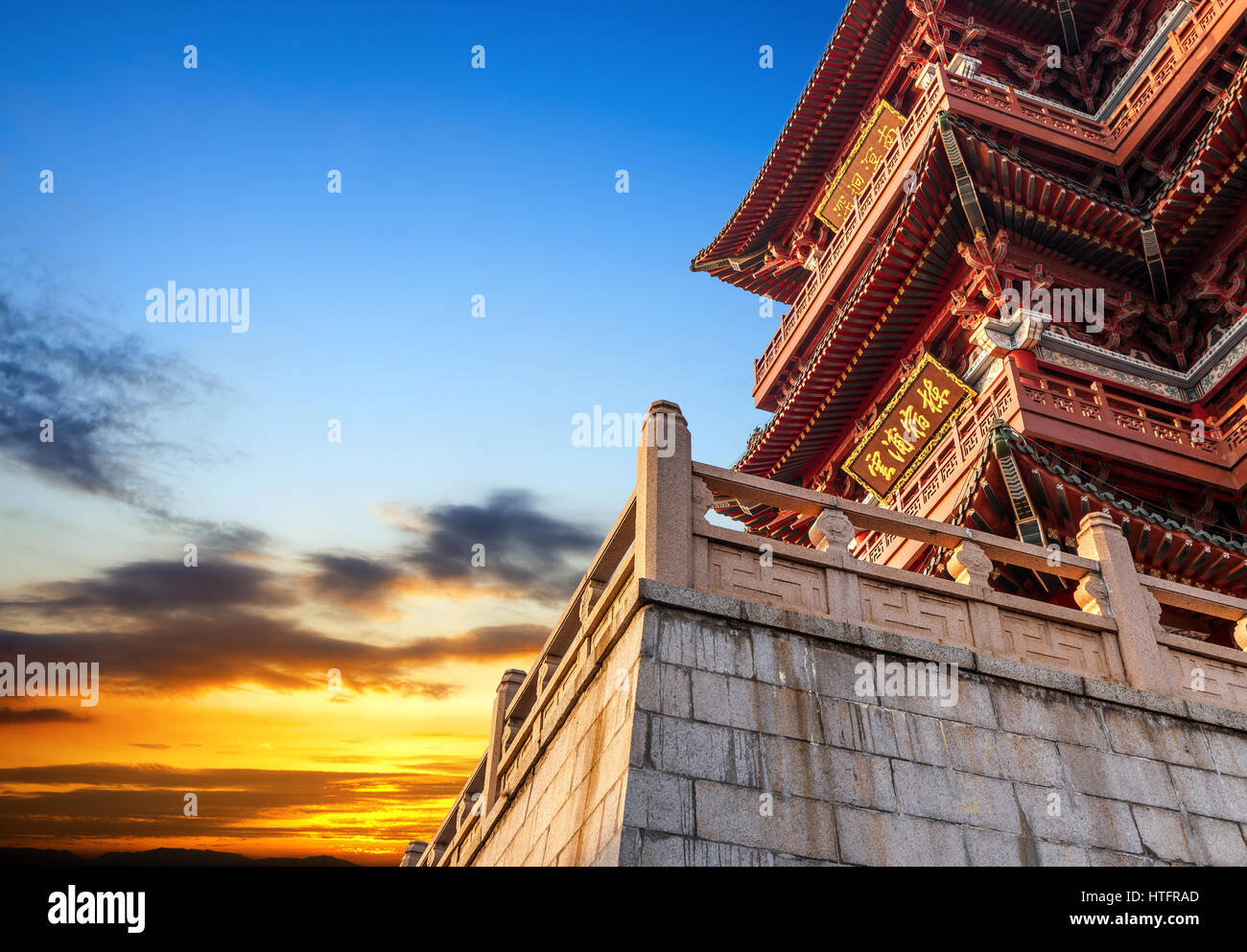 Beijing's Chinese ancient architecture, ancient religious sites Stock ...