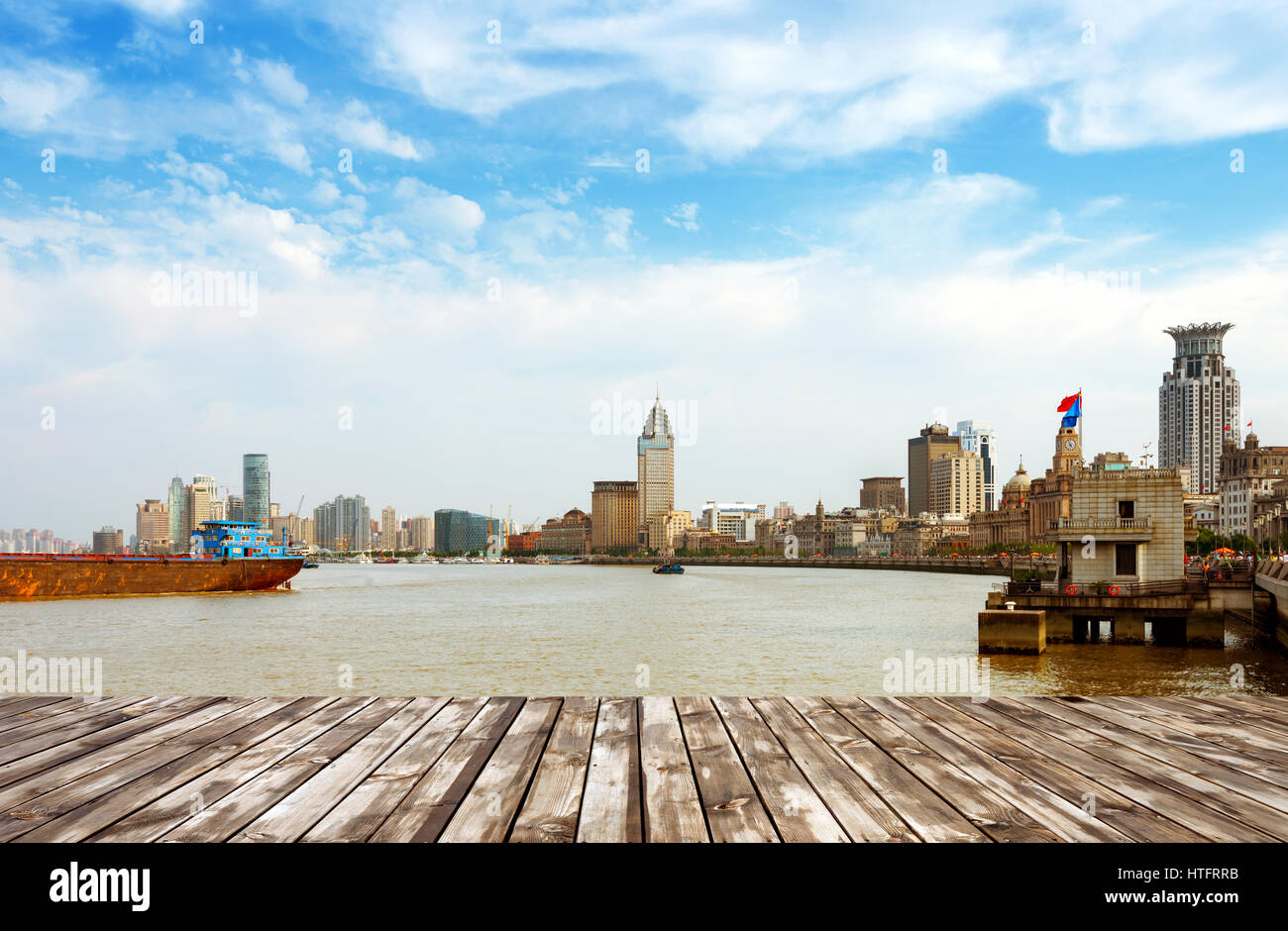 Shanghai, China, the Bund and the Huangpu River Stock Photo - Alamy