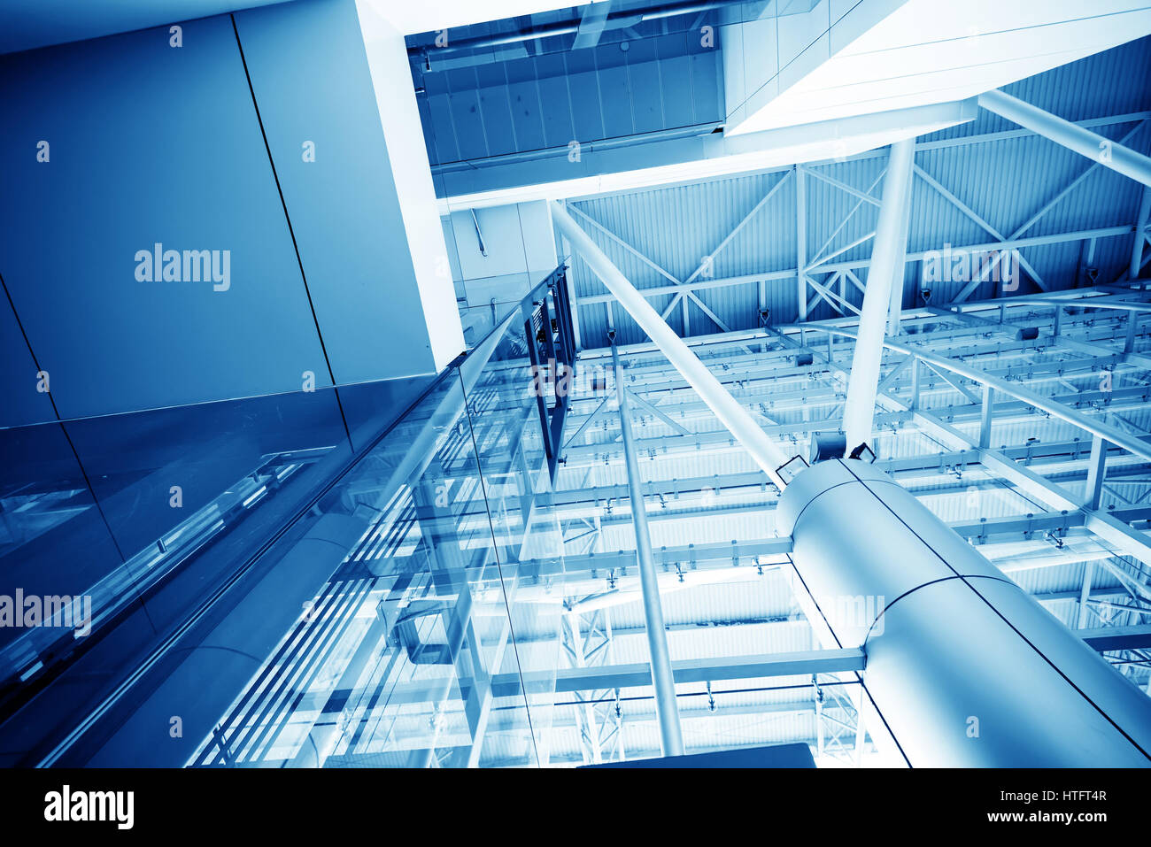 futuristic elevator in the modern building at shanghai china Stock ...