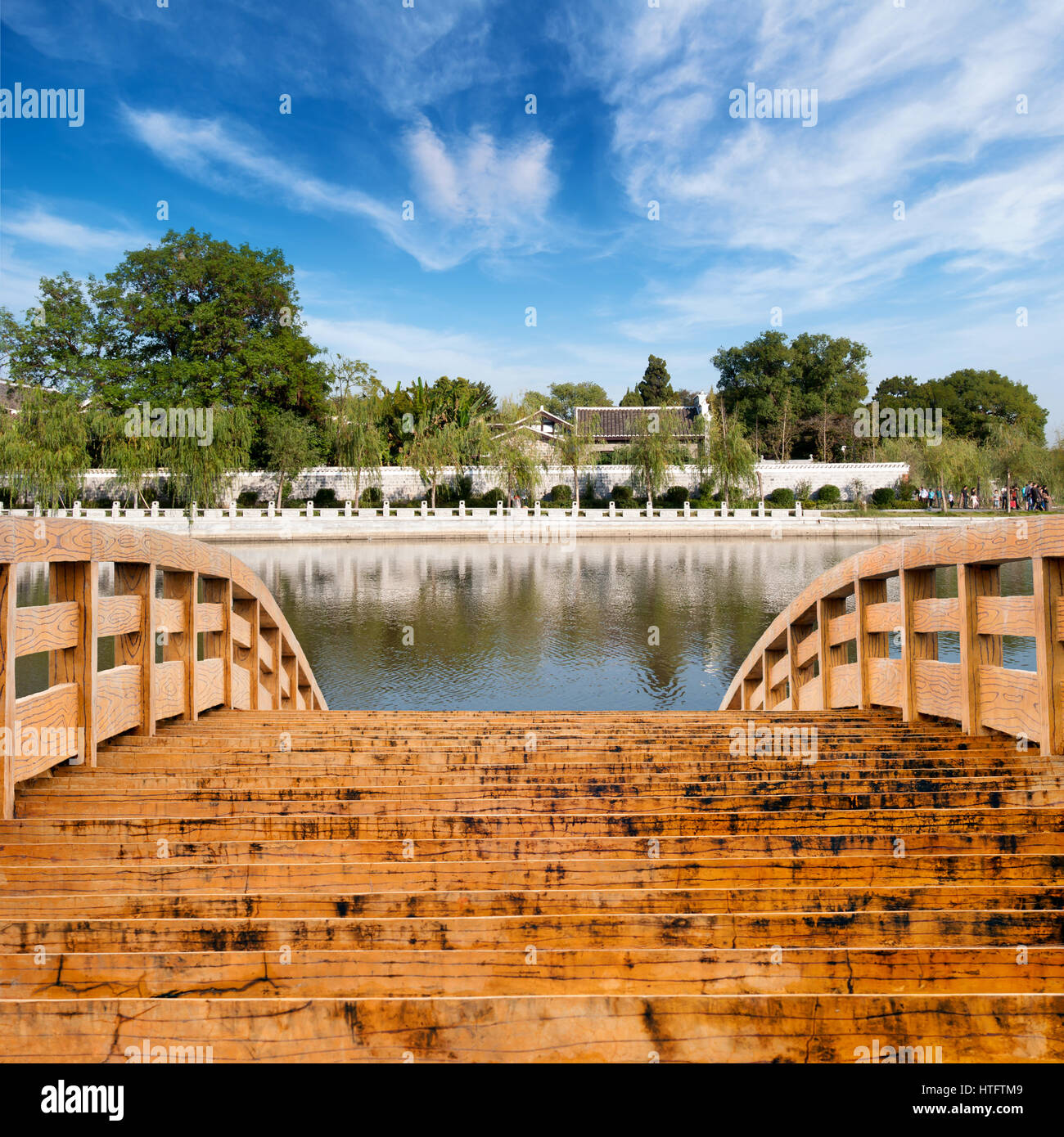River of ancient Chinese architecture Stock Photo - Alamy
