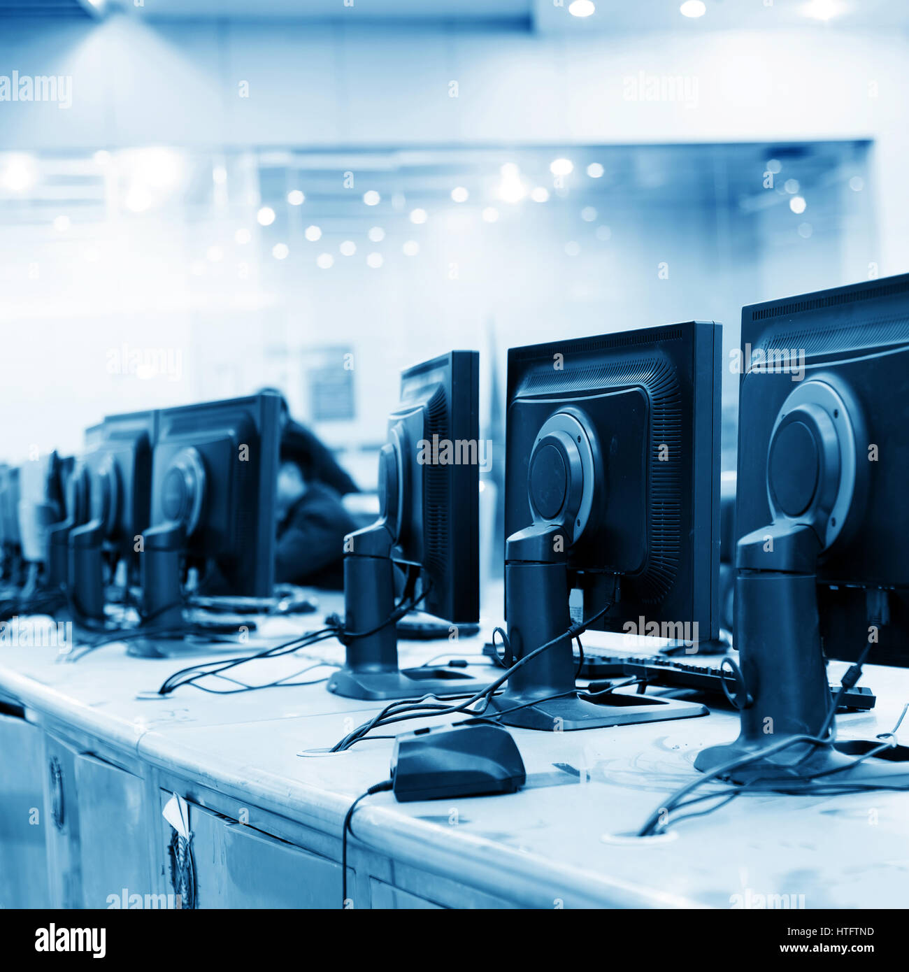Modern plant control room and computer monitors Stock Photo - Alamy