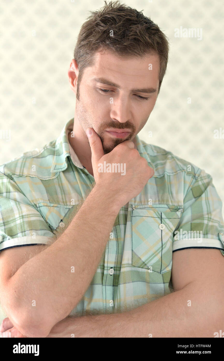 Portrait of a handsome young man close-up Stock Photo - Alamy Portrait of a handsome young man close-up Stock Photo - Alamy