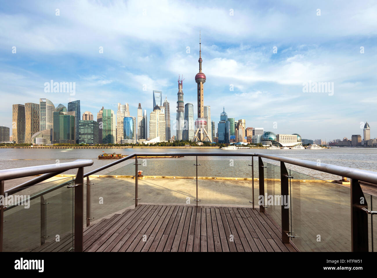 Modern city skyline shanghai hi-res stock photography and images - Alamy