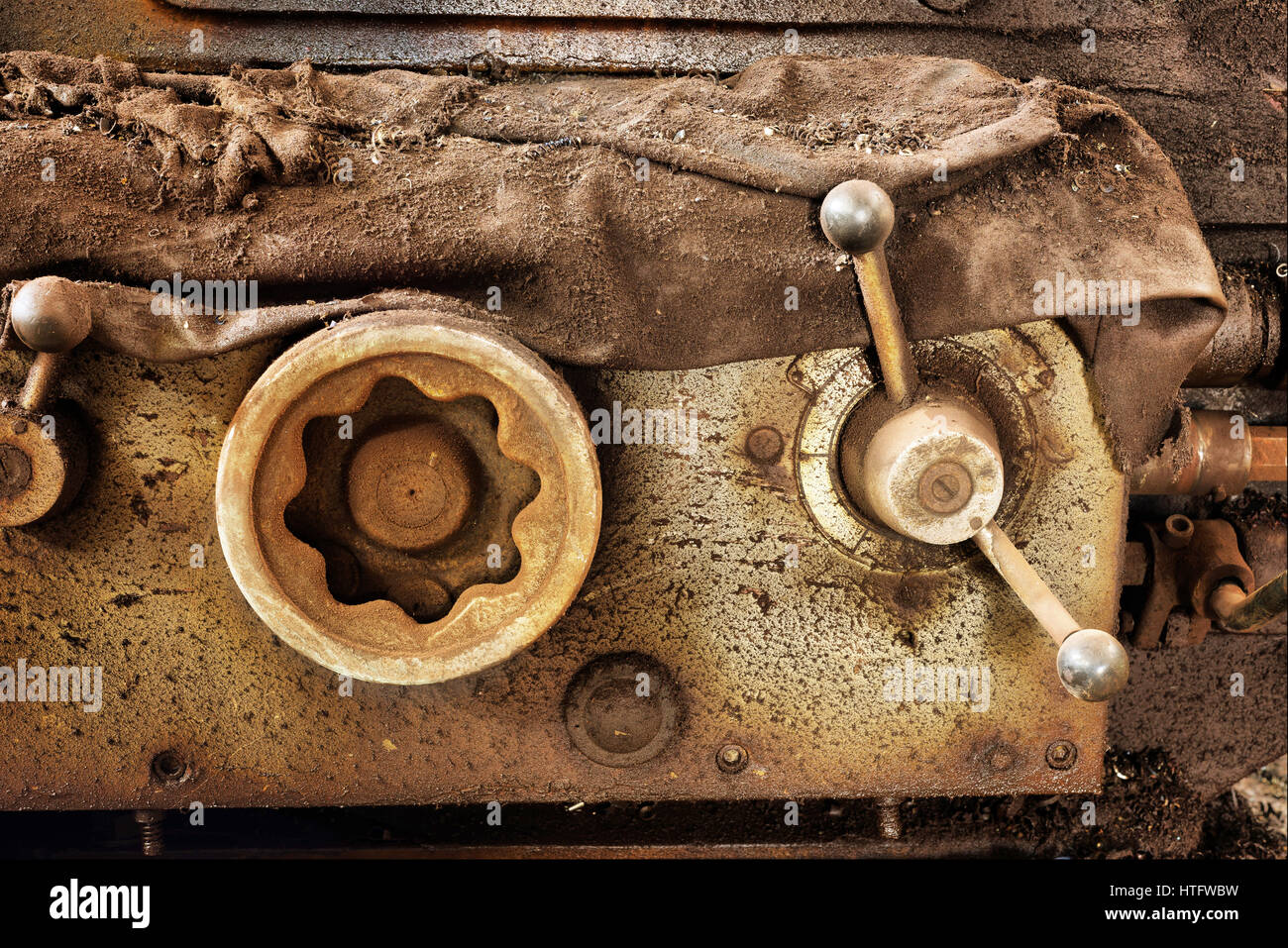Details of a machine, old and used Stock Photo - Alamy