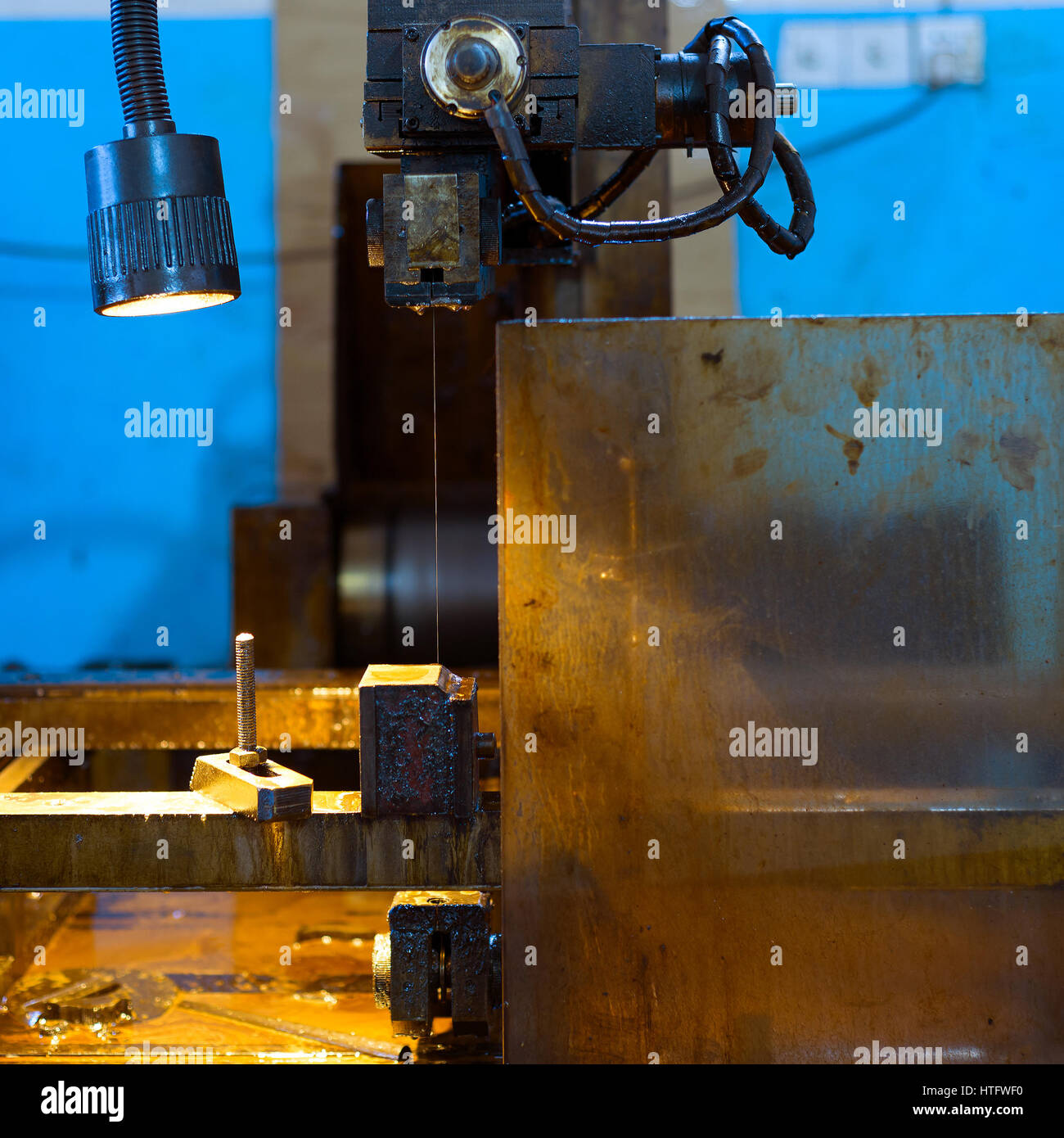 Details of a machine, old and used Stock Photo - Alamy