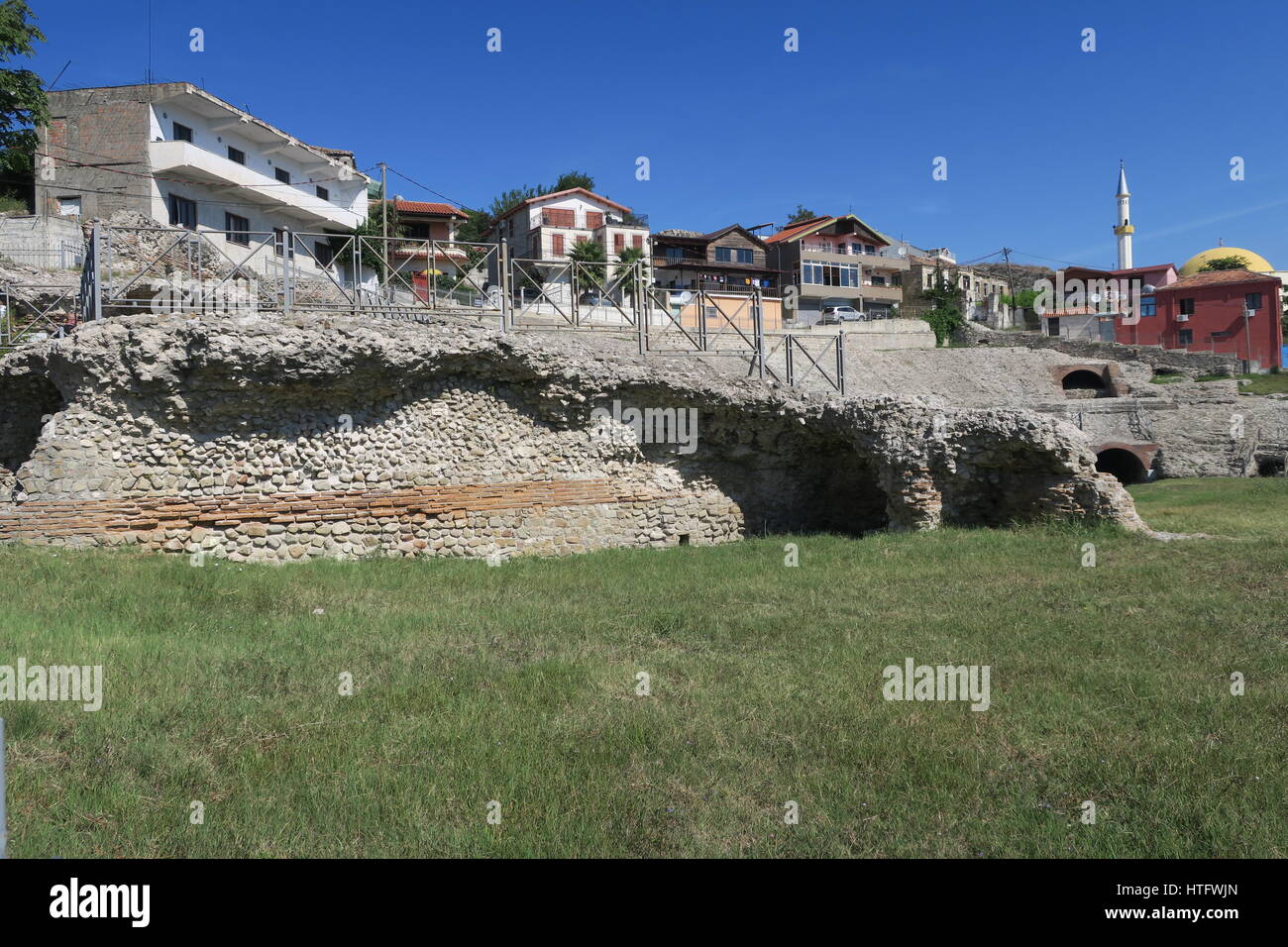 Durres roman amphitheatre durres roman amphitheater hi-res stock ...