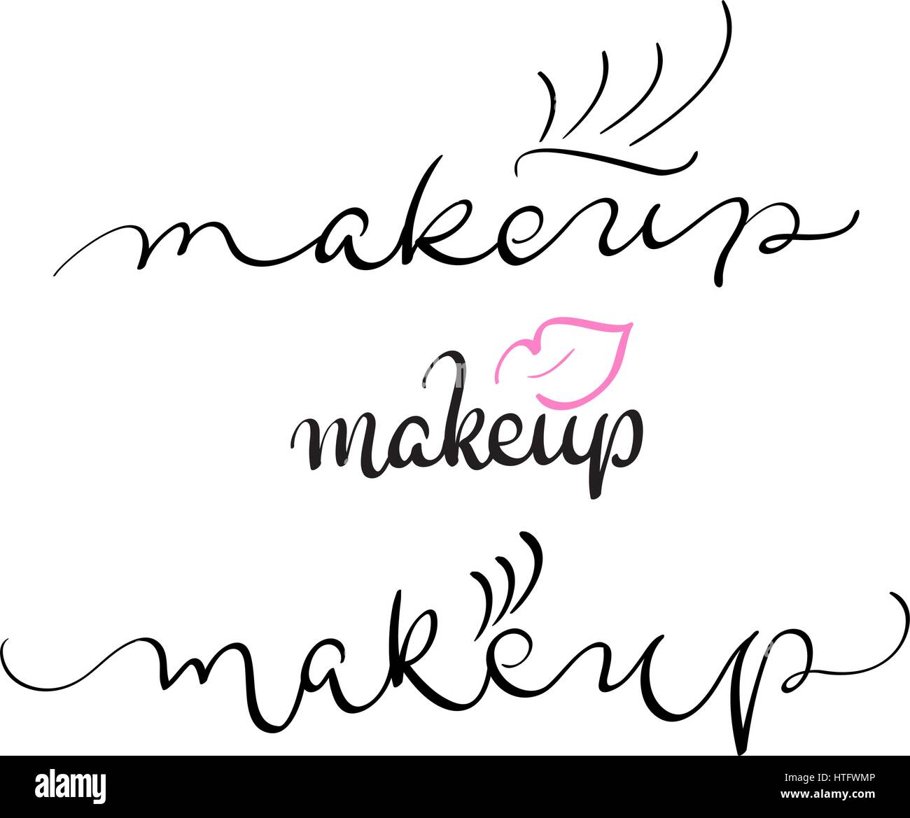 Makeup text Stock Vector Images - Alamy