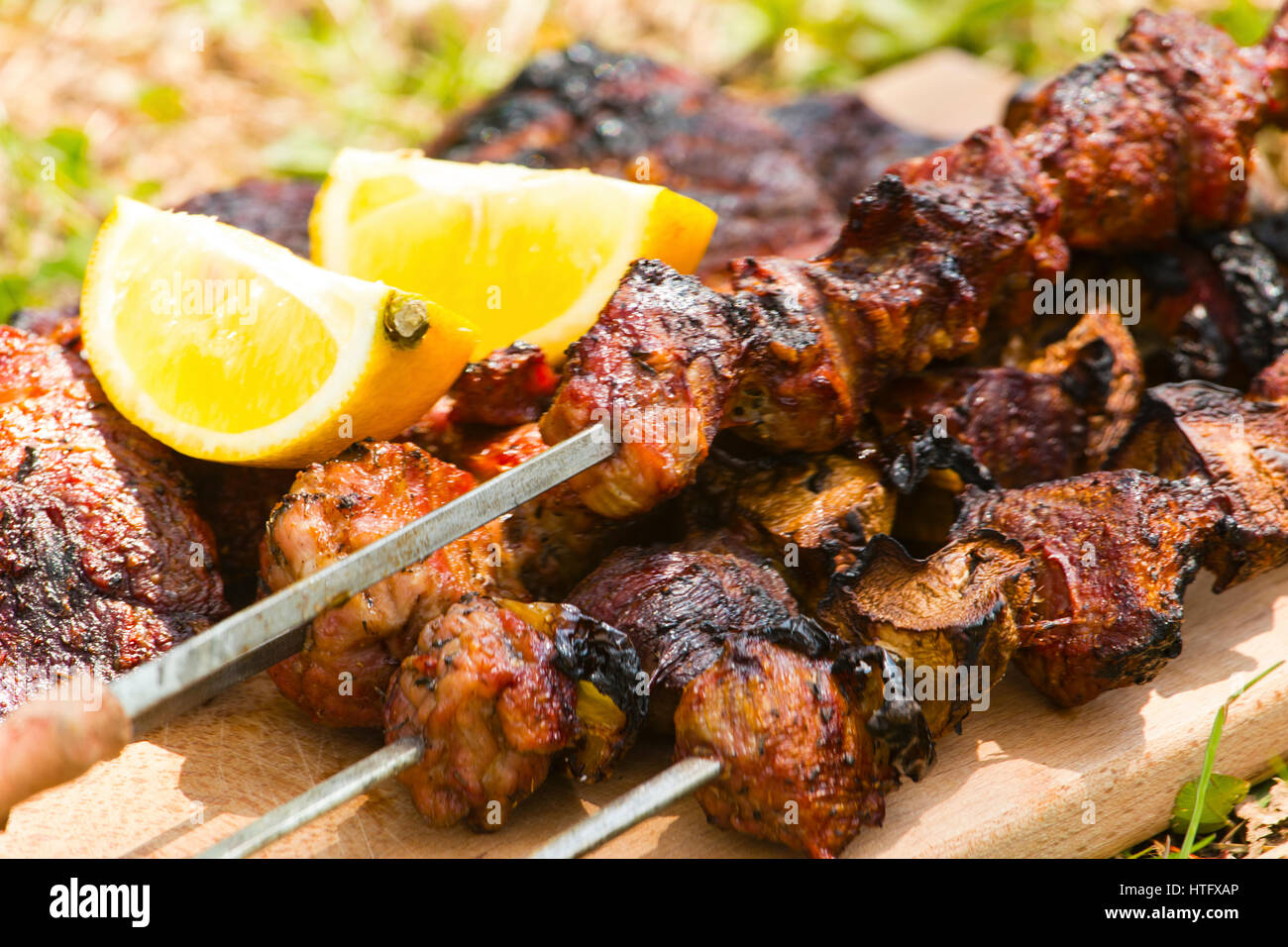 Fresh baked meat Stock Photo - Alamy