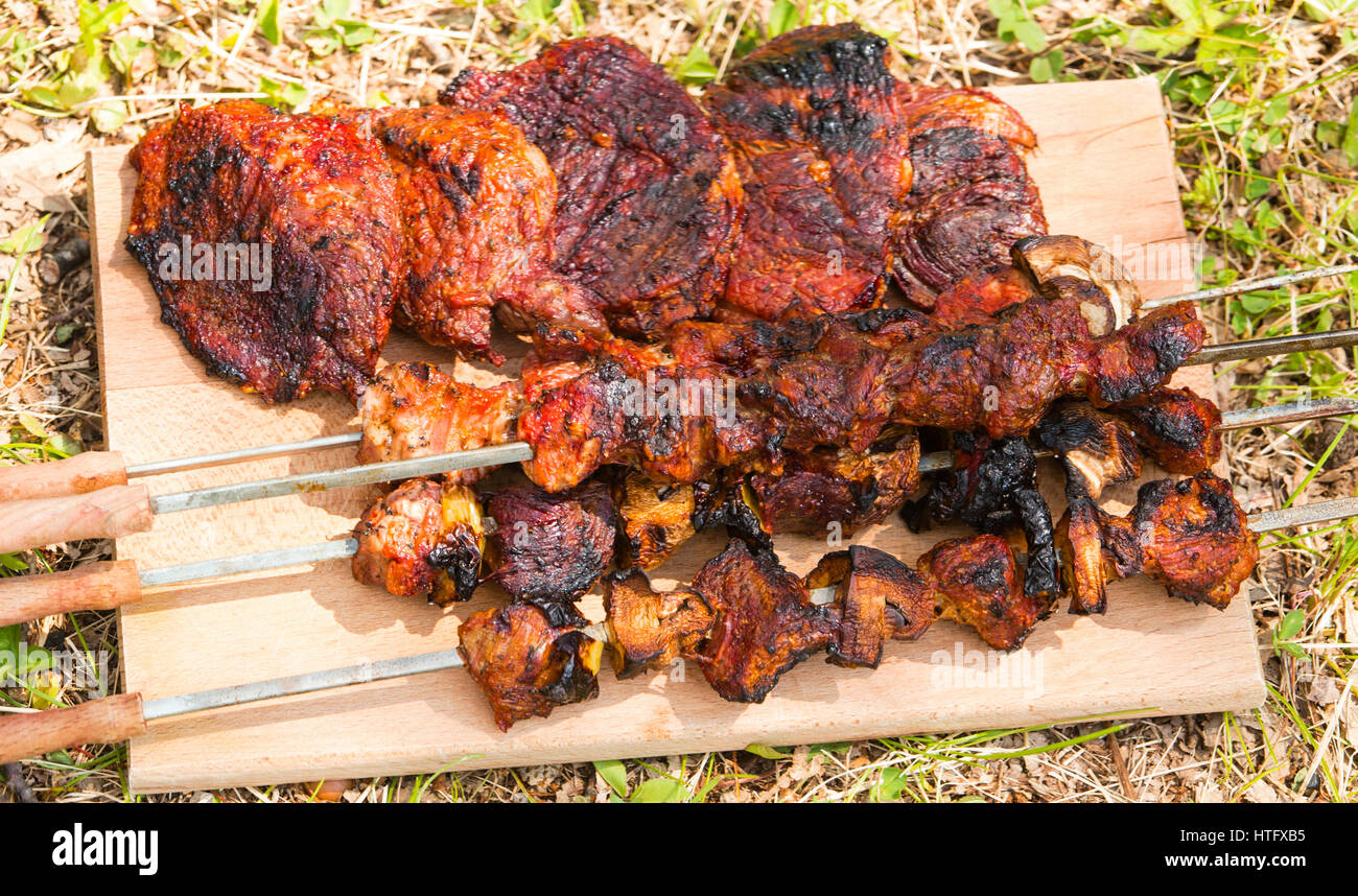 Fresh baked meat Stock Photo - Alamy