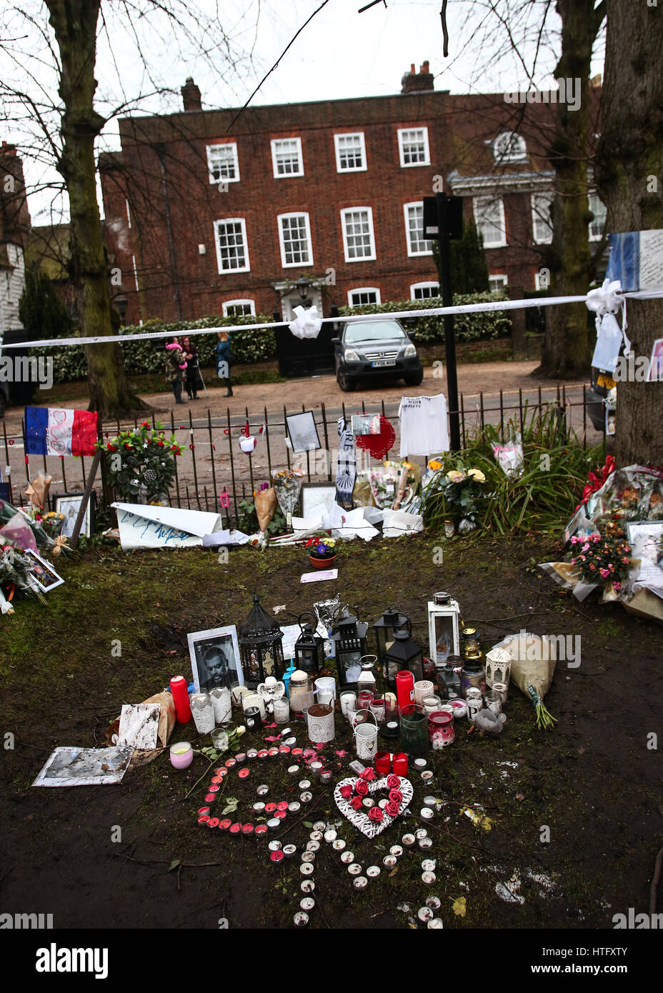 The flowers and tributes have been moved from outside George Michael's ...