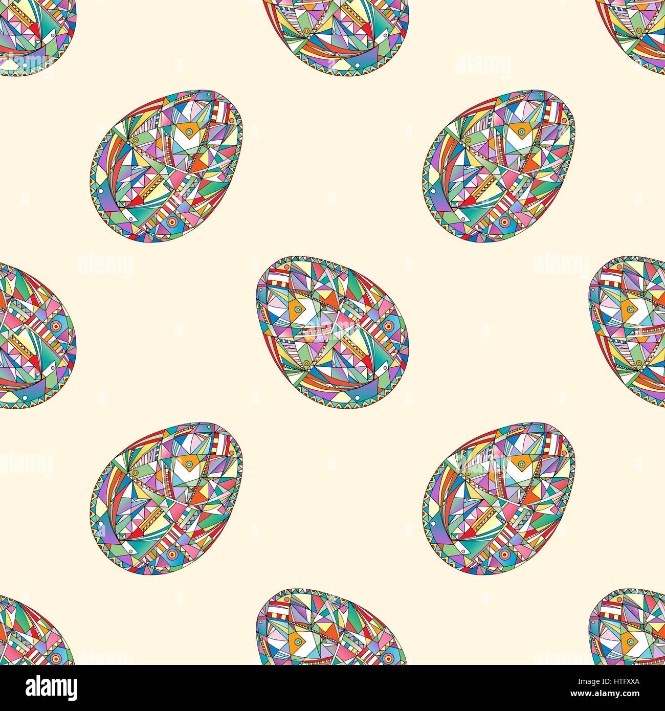 Seamless easter eggs pattern vector hi-res stock photography and images ...