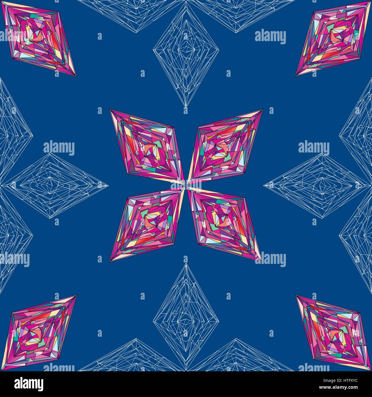 Hand Drawn Ornament Pattern Vector Geometric Tracery Seamless