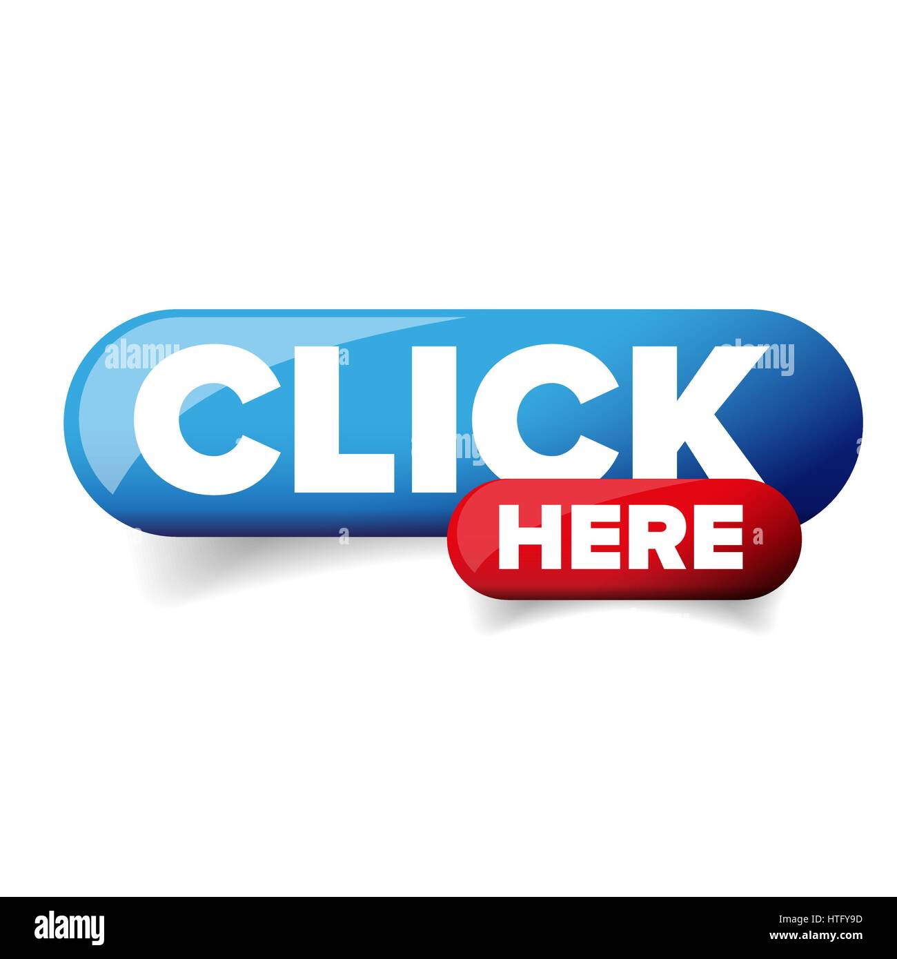 Click Here button vector Stock Vector Image & Art - Alamy