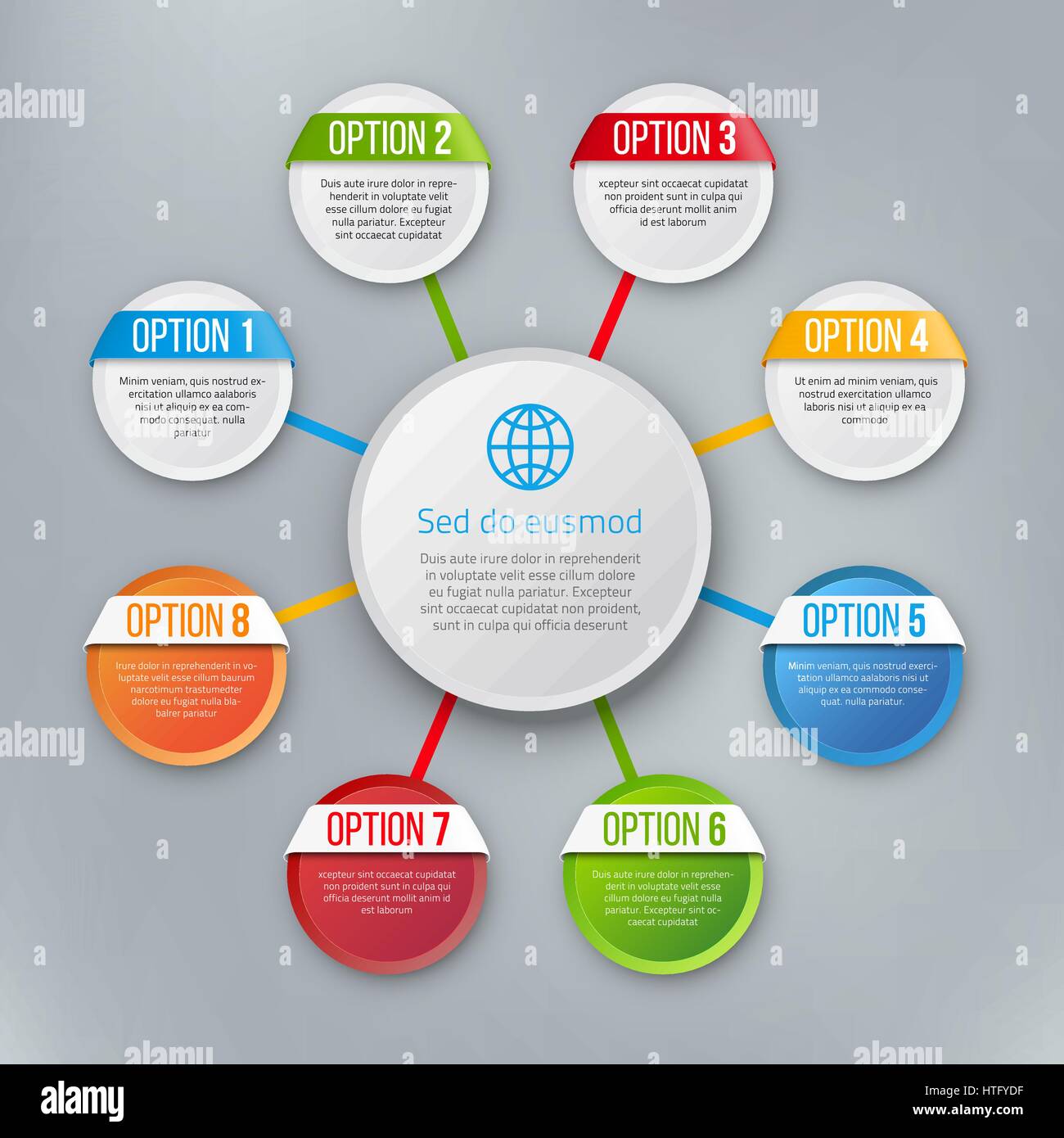 Infographics with steps or options Stock Vector Image & Art - Alamy