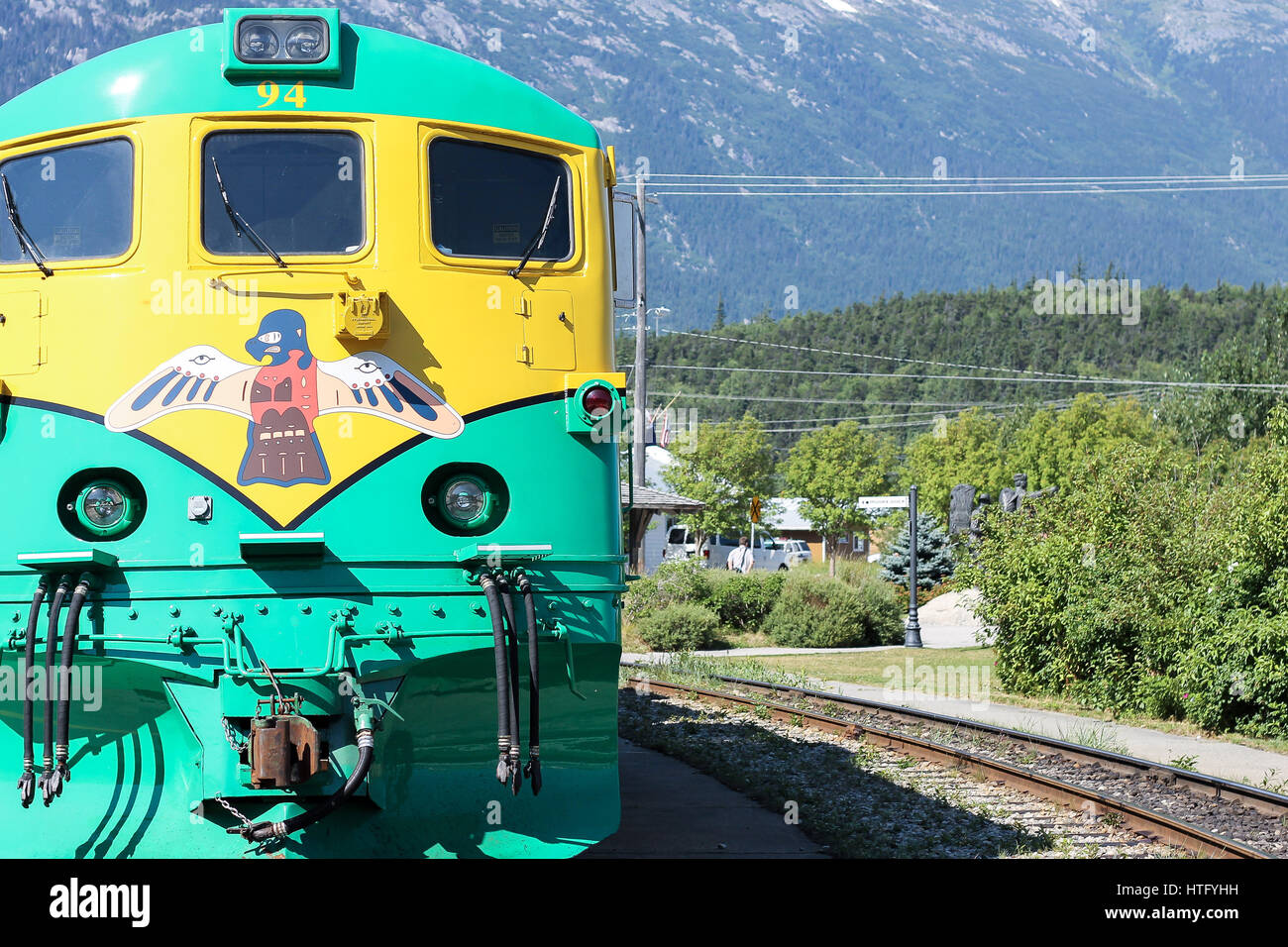 Green locomotive hi-res stock photography and images - Alamy