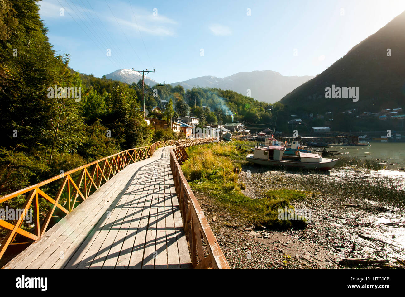 Caleta Tortel - Chile Stock Photo - Alamy