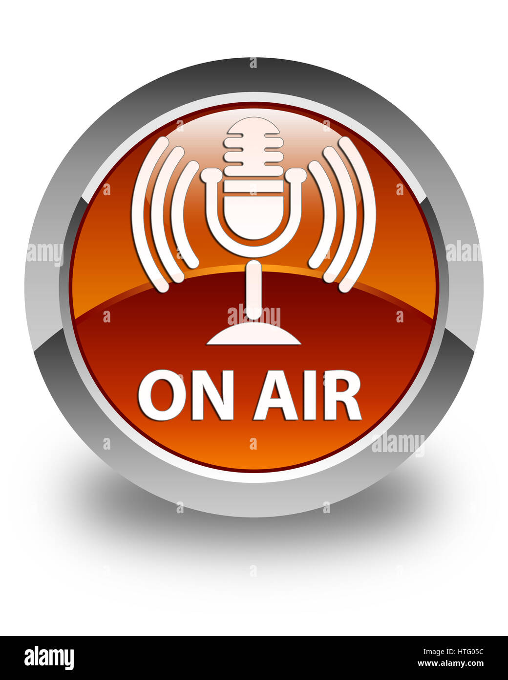 Brown microphone icon hi-res stock photography and images - Alamy